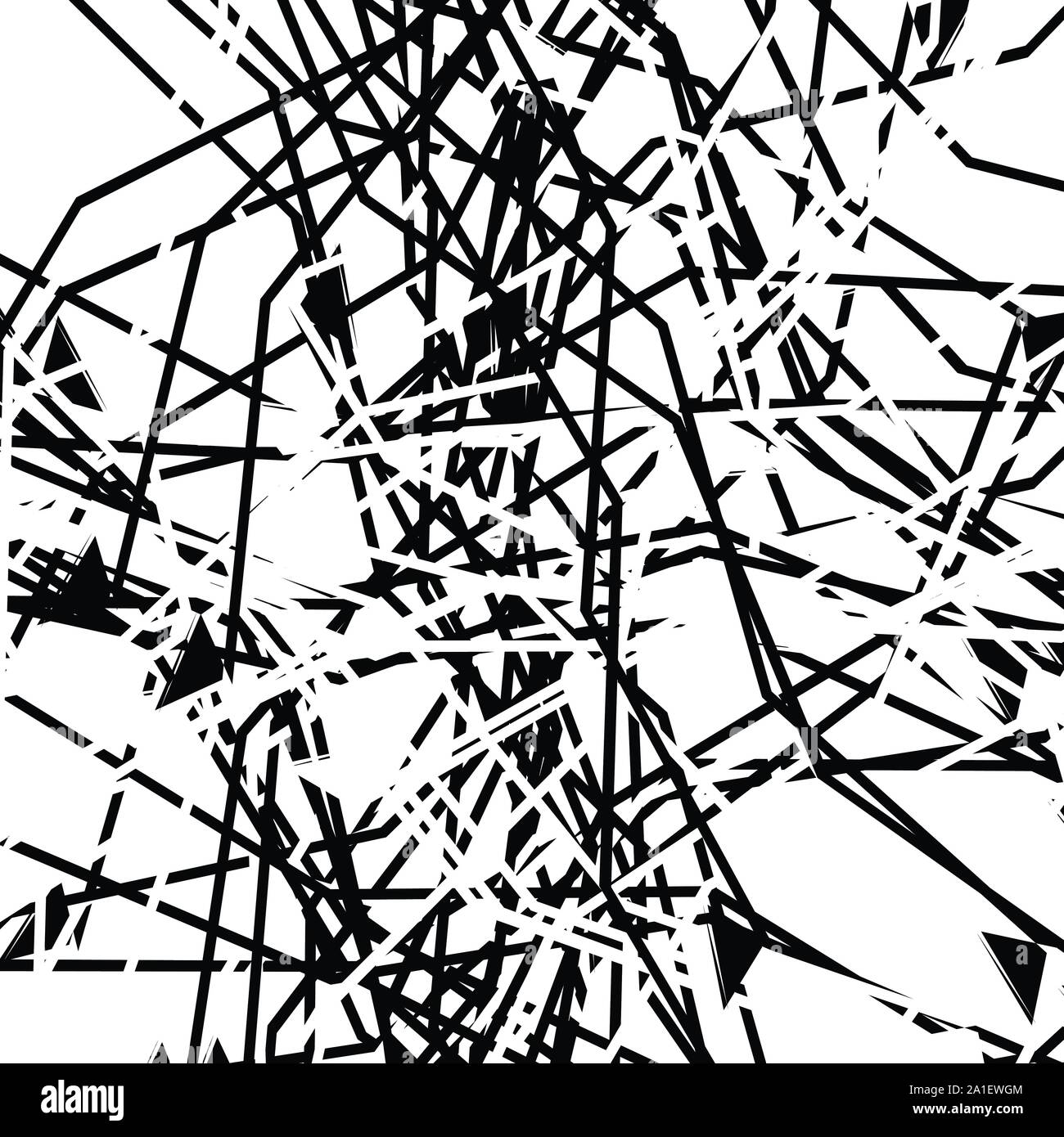 Abstract art with deformation, distortion effect on random lines ...