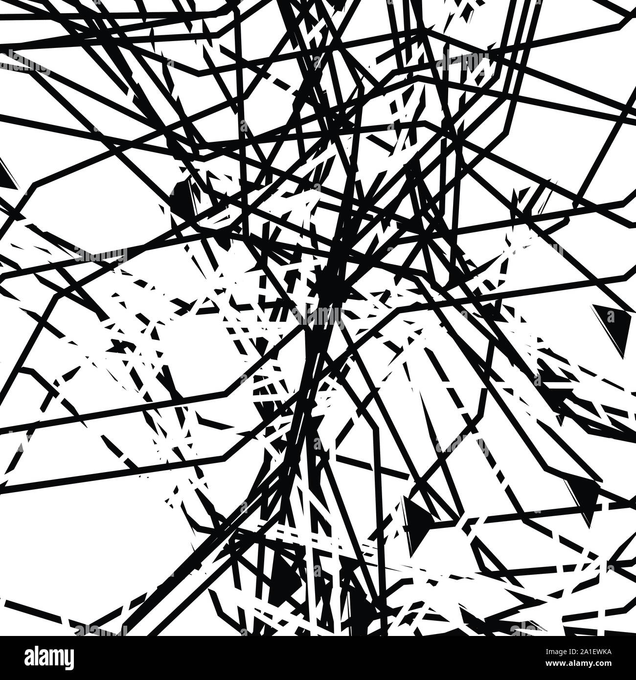 Abstract art with deformation, distortion effect on random lines ...