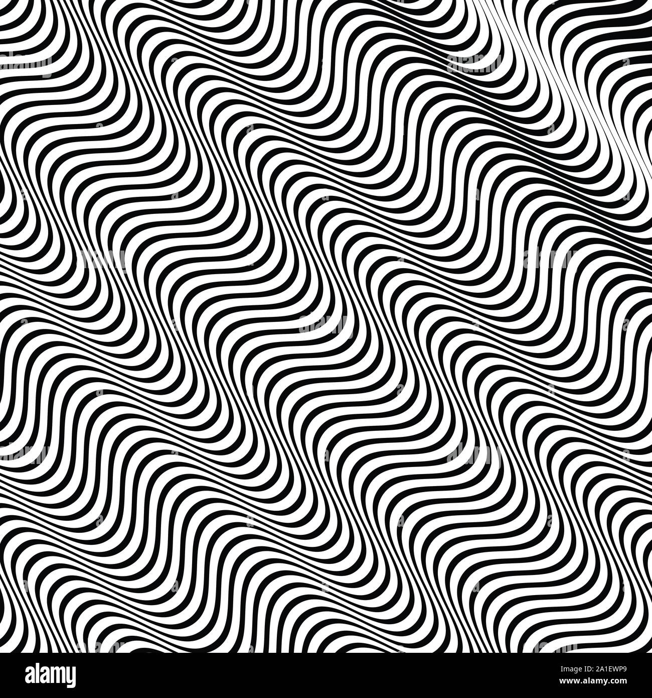 Diagonal, oblique, slanting waving, wavy, zigzag lines. Irregular ...