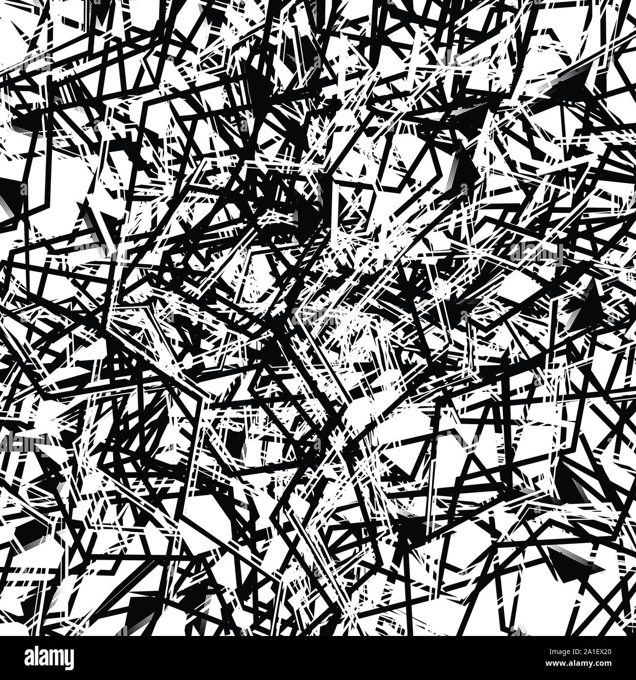 Random lines abstract black and white texture, abstract art, abstract ...