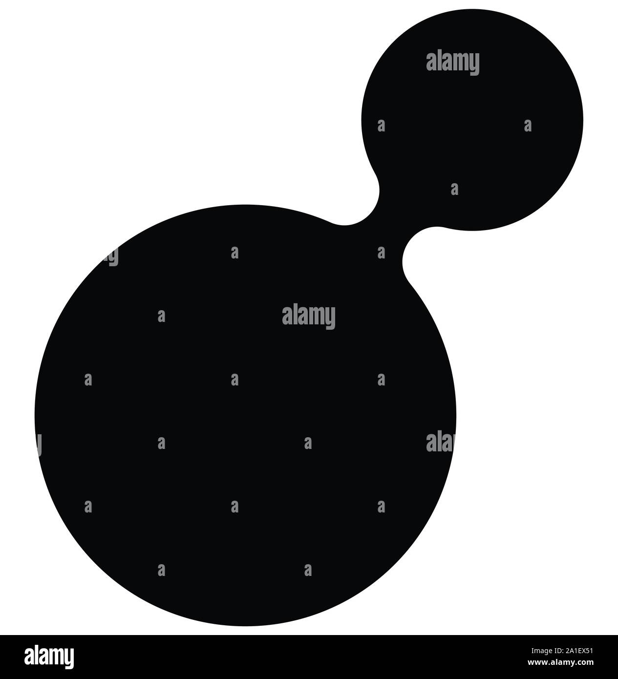 Combined, joint circles design element for charts, graphs and ...