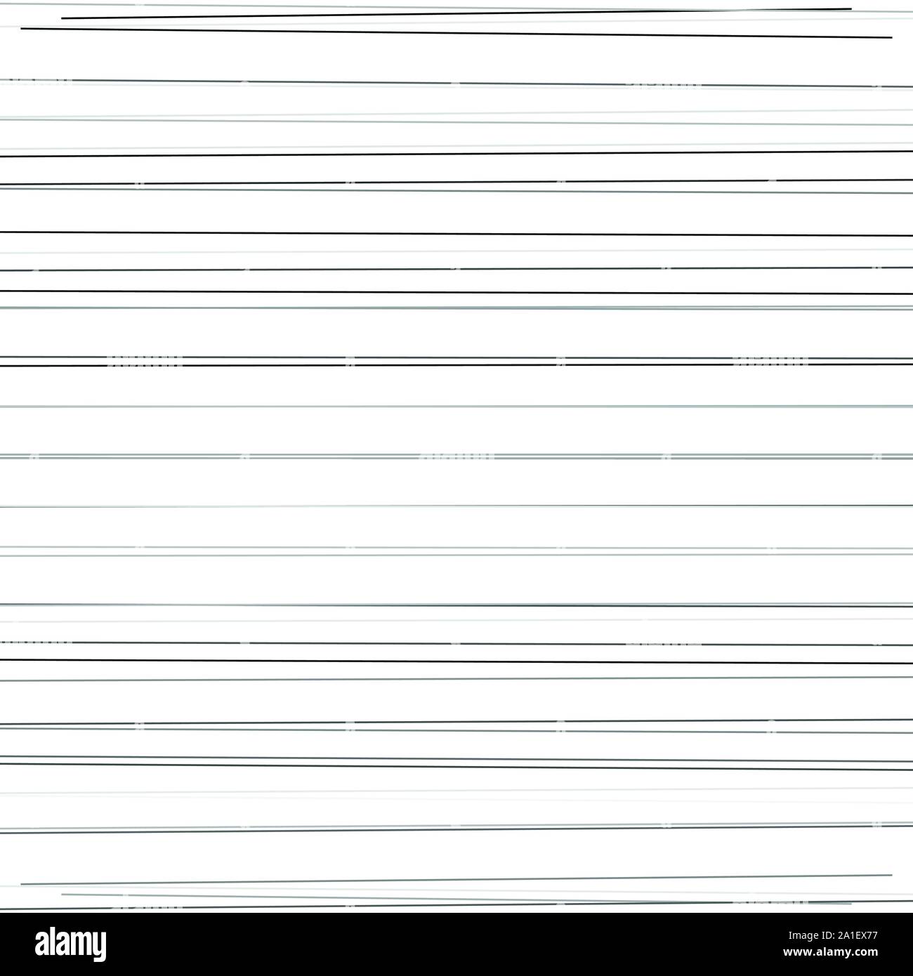 Dynamic horizontal lines, stripes. Random linear, lineal pattern Stock ...