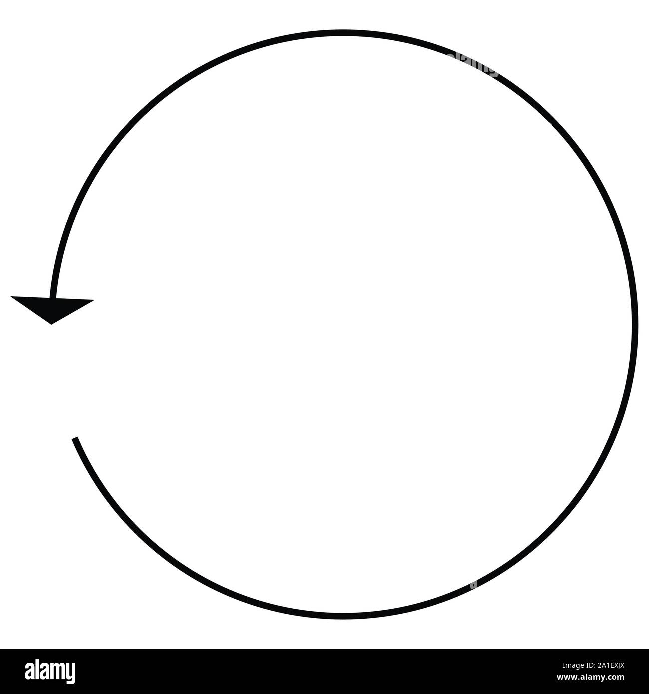 Circular, circle arrow left. Radial arrow icon, symbol ...