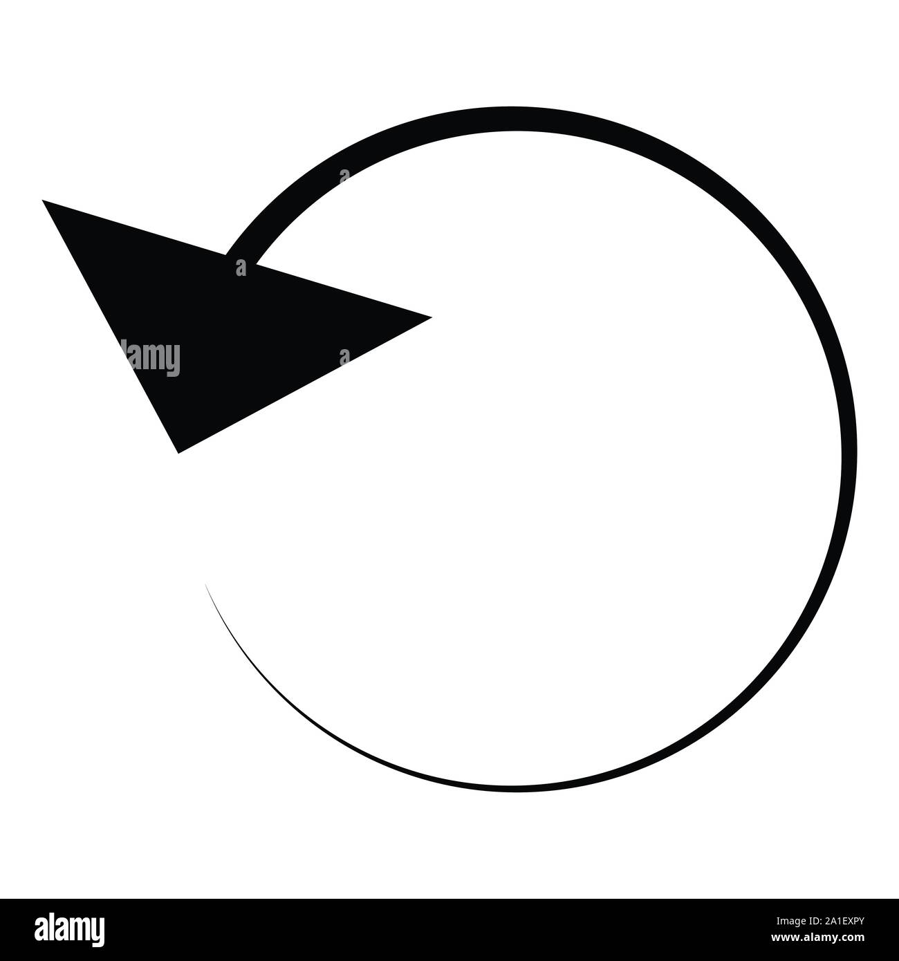 Circular, circle arrow left. Radial arrow icon, symbol ...
