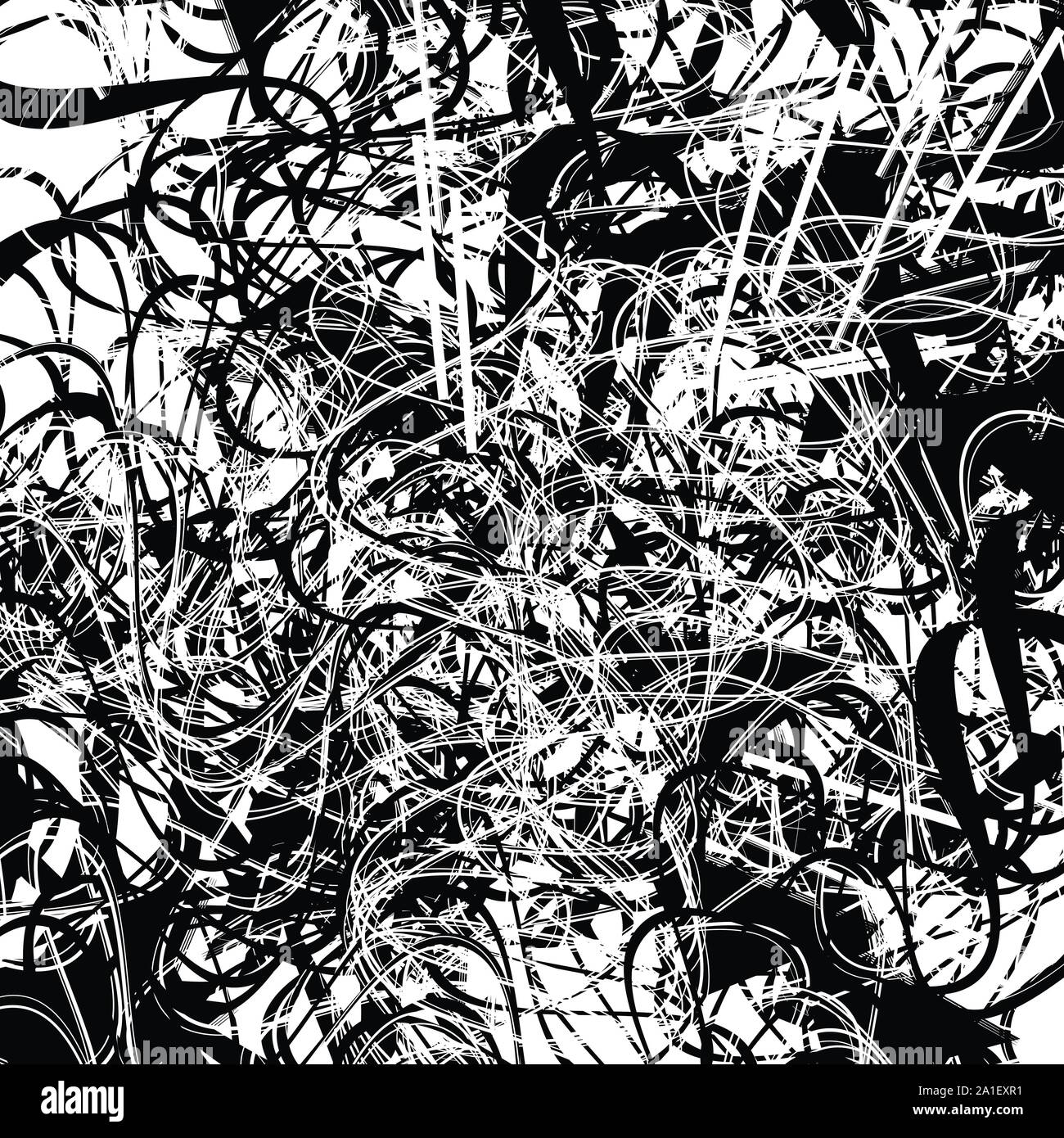 Abstract art with deformation, distortion effect on random lines ...