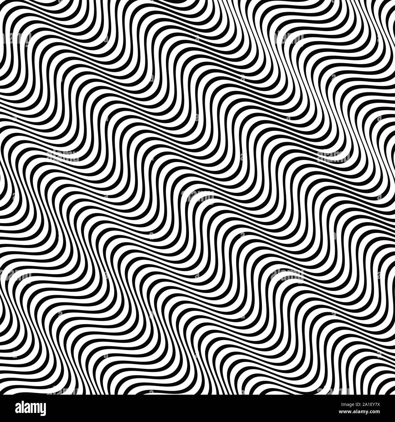 Diagonal, oblique, slanting waving, wavy, zigzag lines. Irregular ...