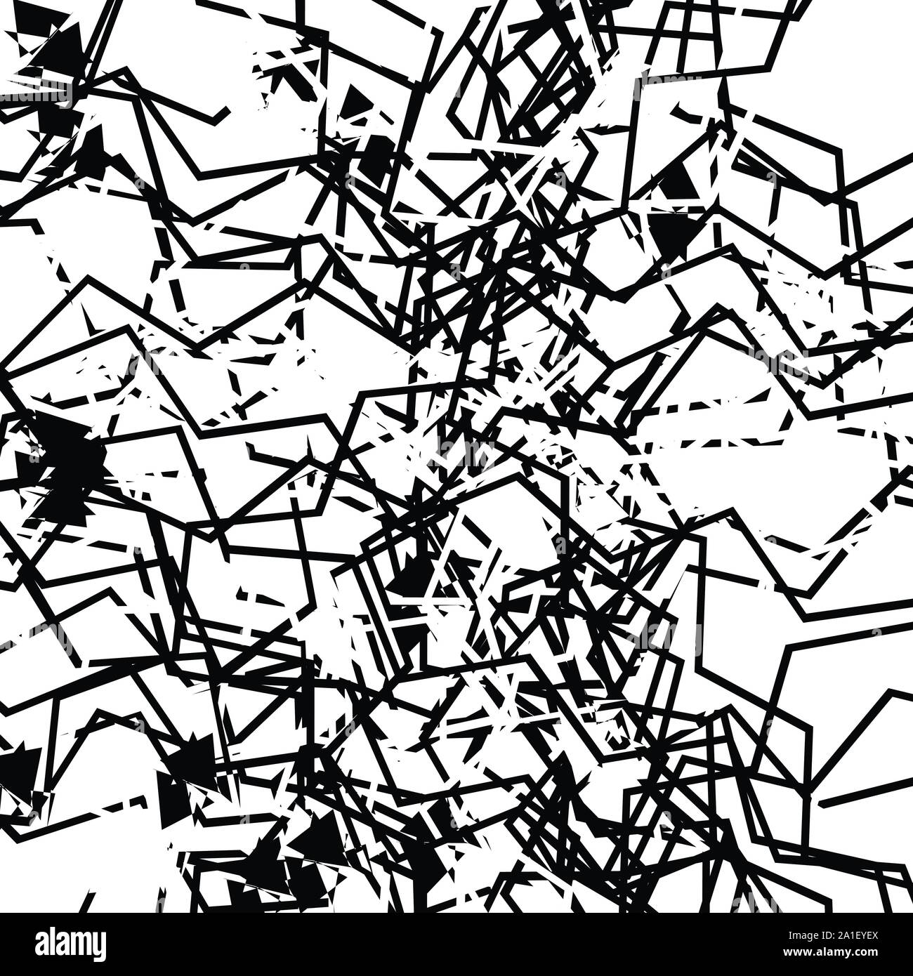 Random lines abstract black and white texture, abstract art, abstract ...