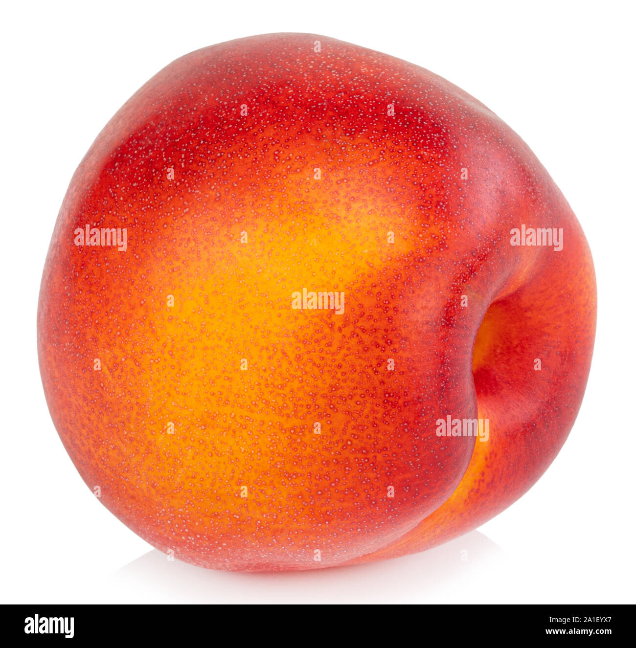 Nectarine fruit isolated on white background.Clipping Path Stock Photo ...