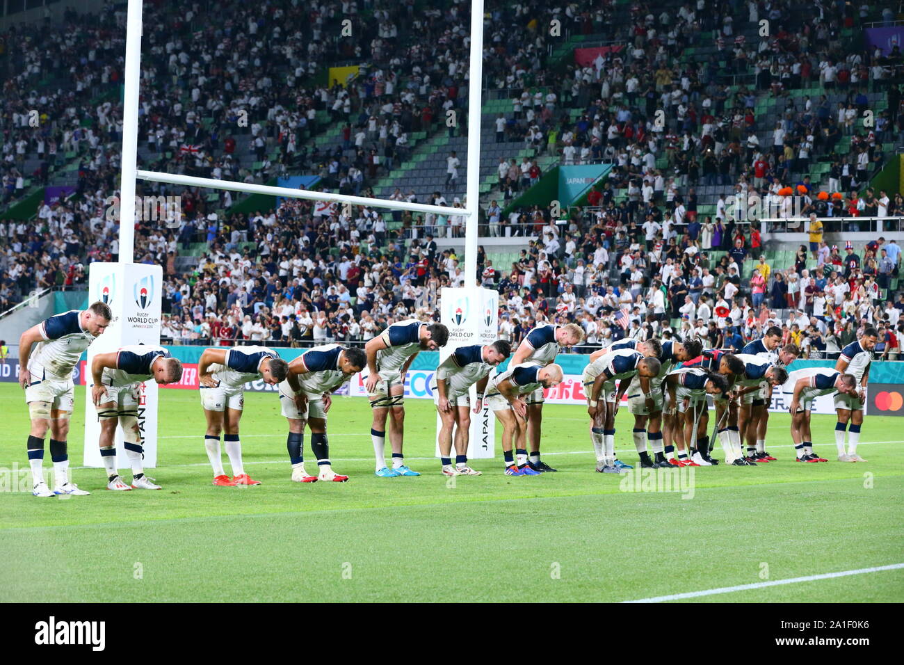 Kobe, Hyogo, Japan. 26th Sep, 2019. USA team group (USA) Rugby : 2019 ...