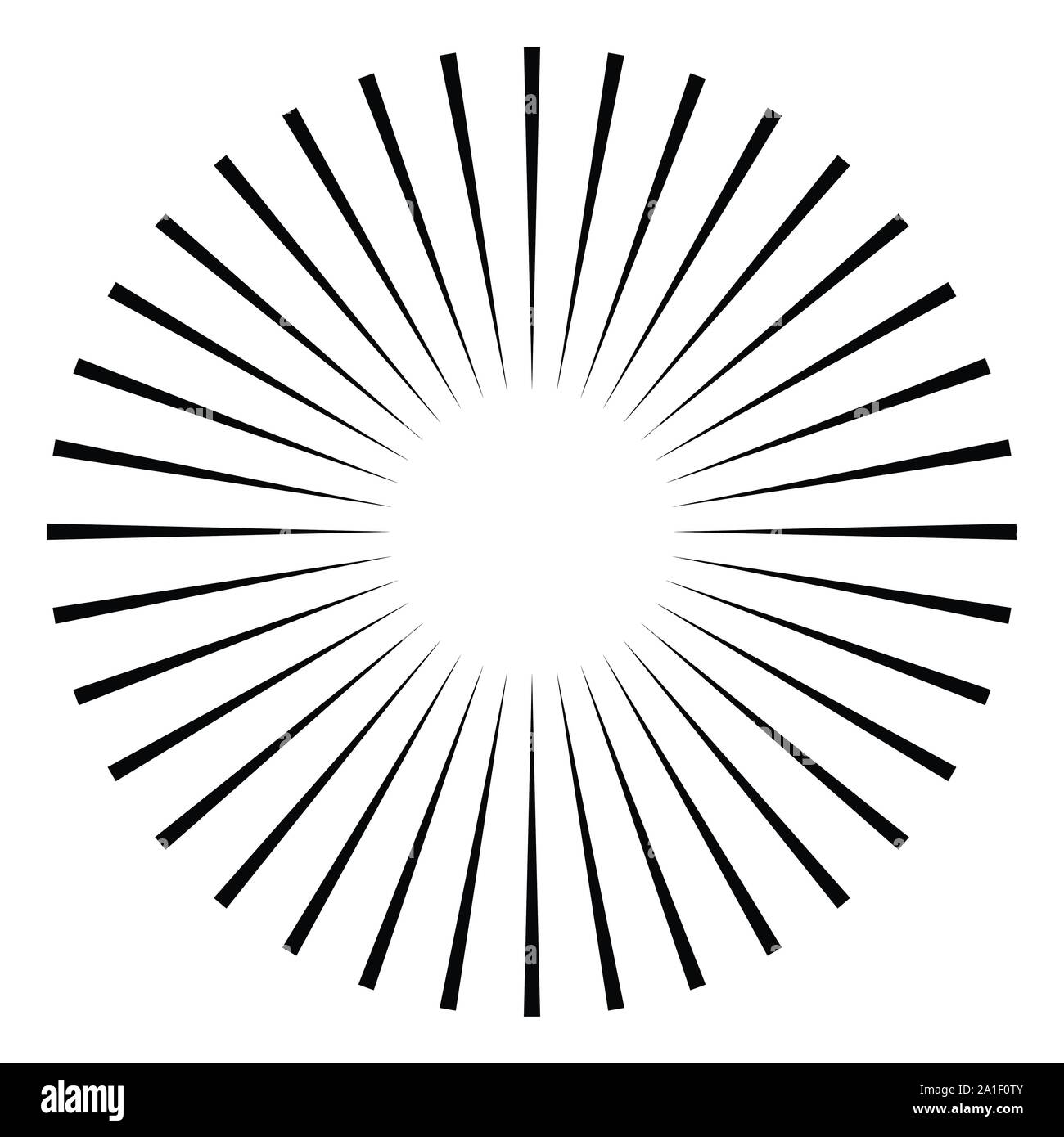 Radial - radiating lines burst element Circular, concentric lines Stock ...