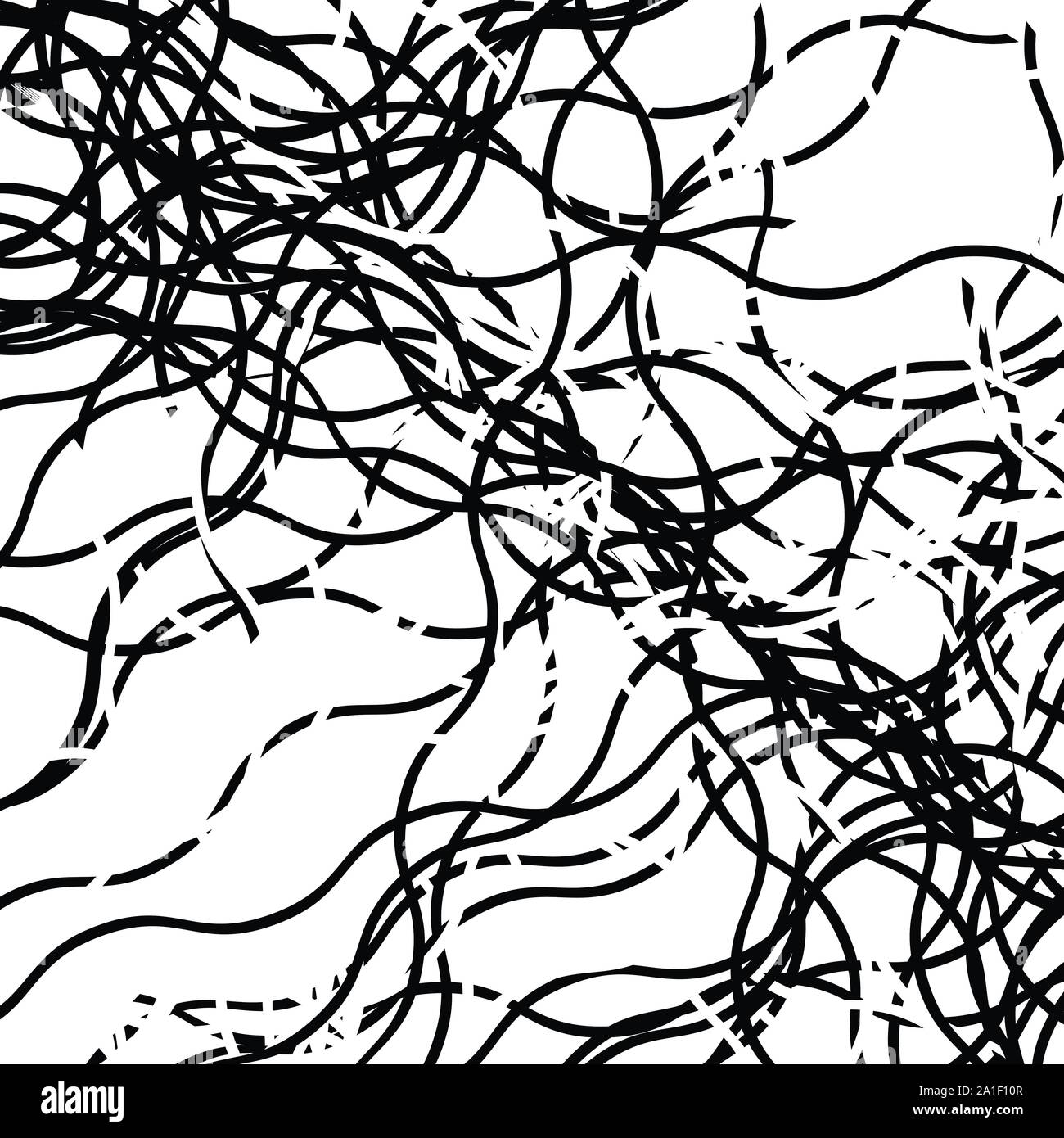 Abstract art with deformation, distortion effect on random lines ...