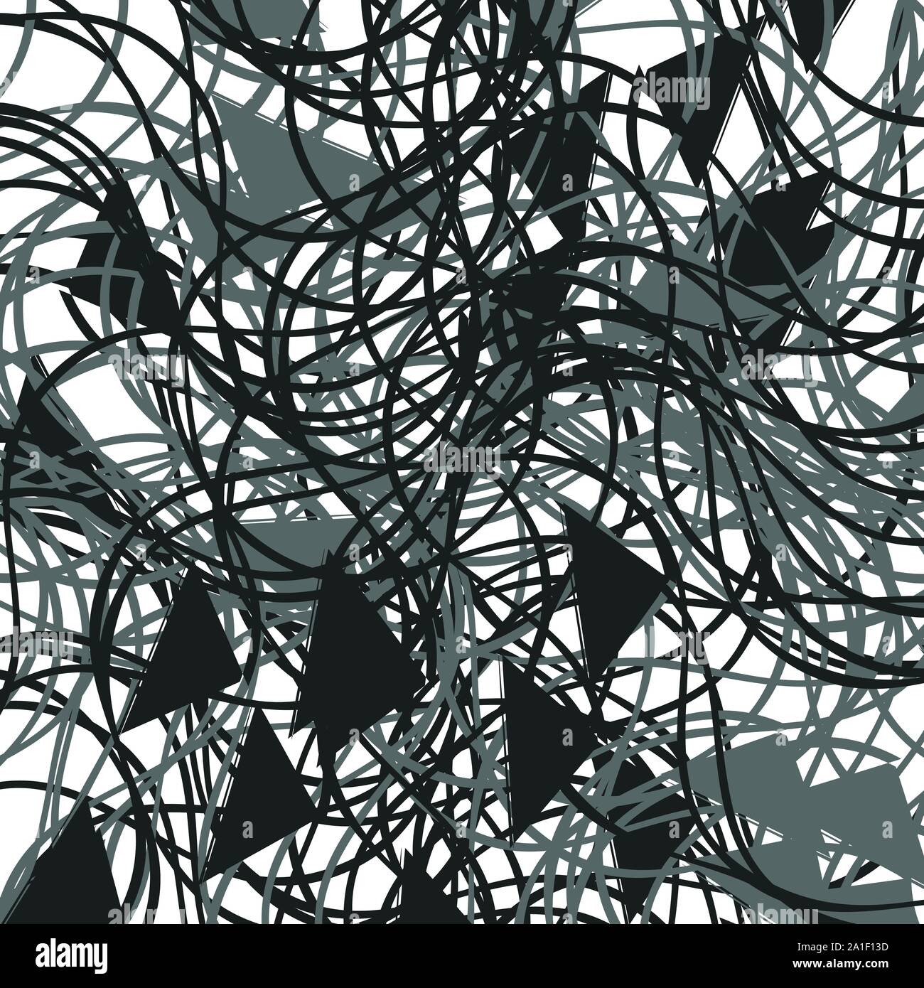 Grayscale / greyscale abstract art with deformation, distortion effect ...