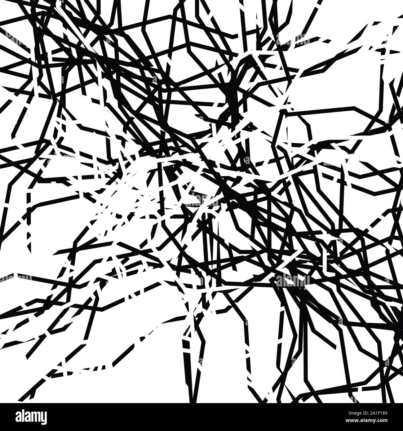 Abstract art with deformation, distortion effect on random lines ...