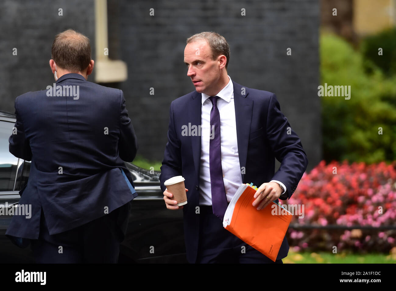 Foreign Secretary Dominic Raab in Downing Street, London Stock Photo ...