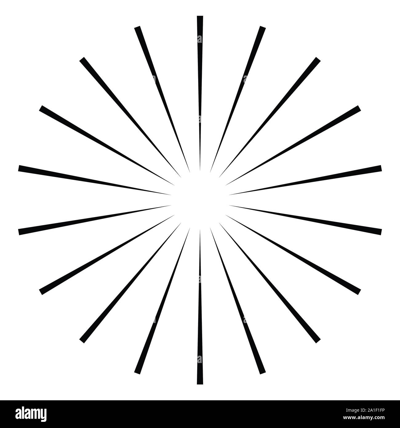 Radial - radiating lines burst element Circular, concentric lines Stock ...