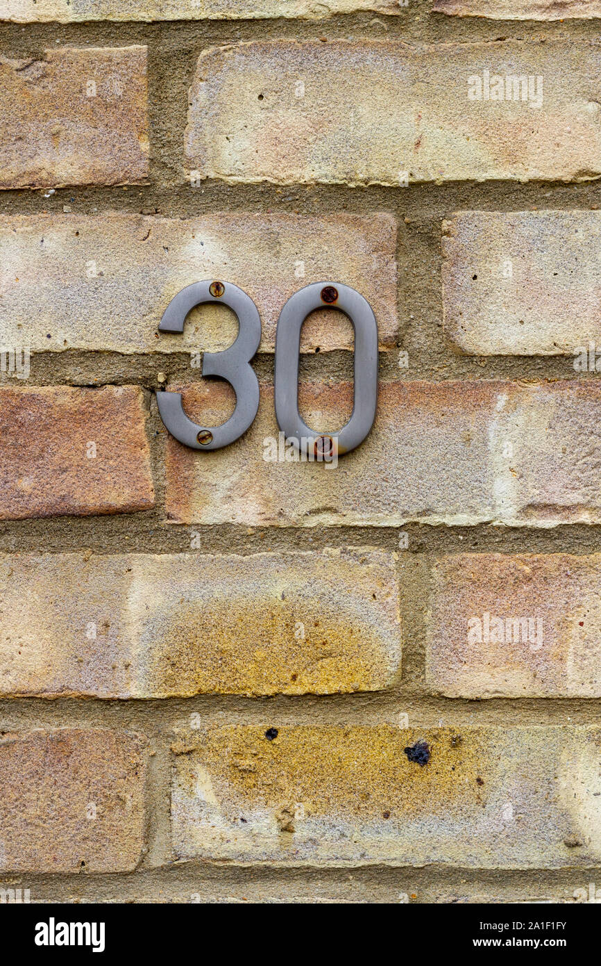 Number thirty on a wall hi-res stock photography and images - Alamy