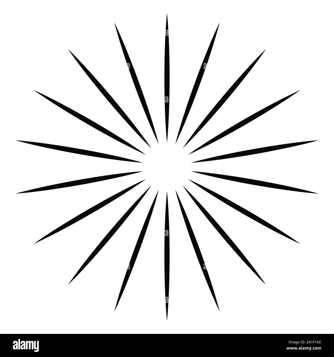 Radial - radiating lines burst element Circular, concentric lines Stock ...
