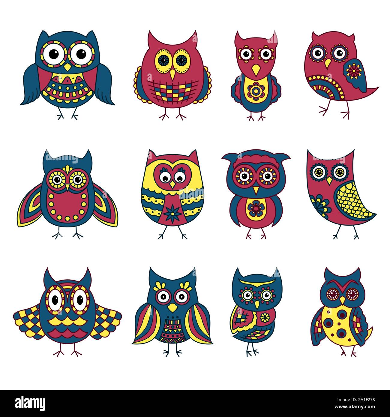 Patterns in muted colors Cut Out Stock Images & Pictures - Alamy