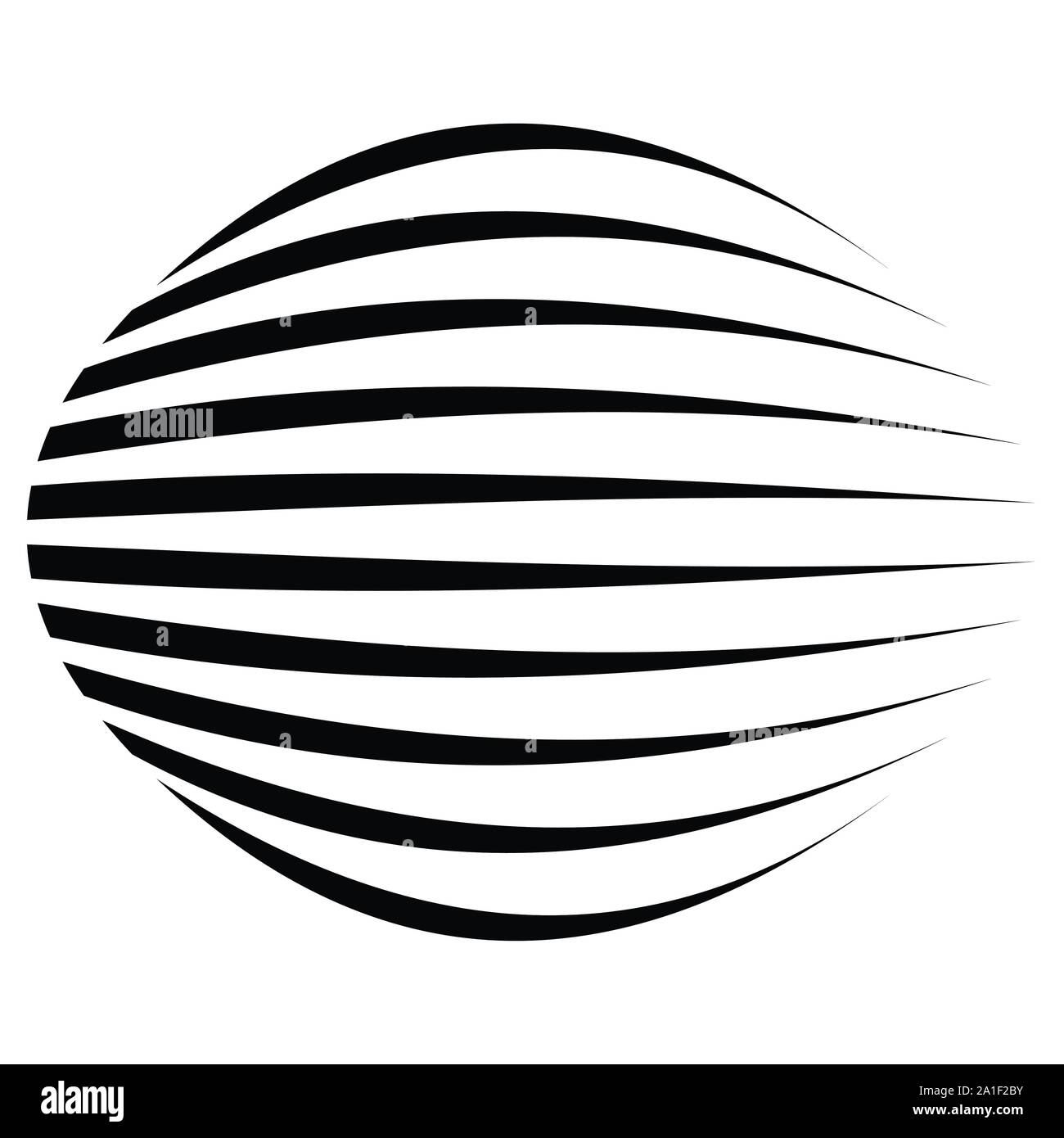 Spherical, globe circular distort effect pattern. Curved bulge ...