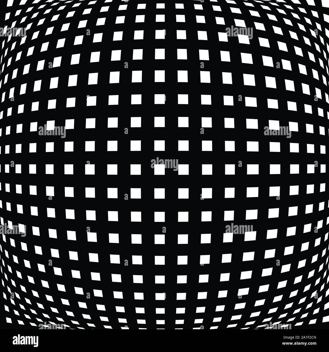 Spherical, globe circular distort effect pattern. Curved bulge ...