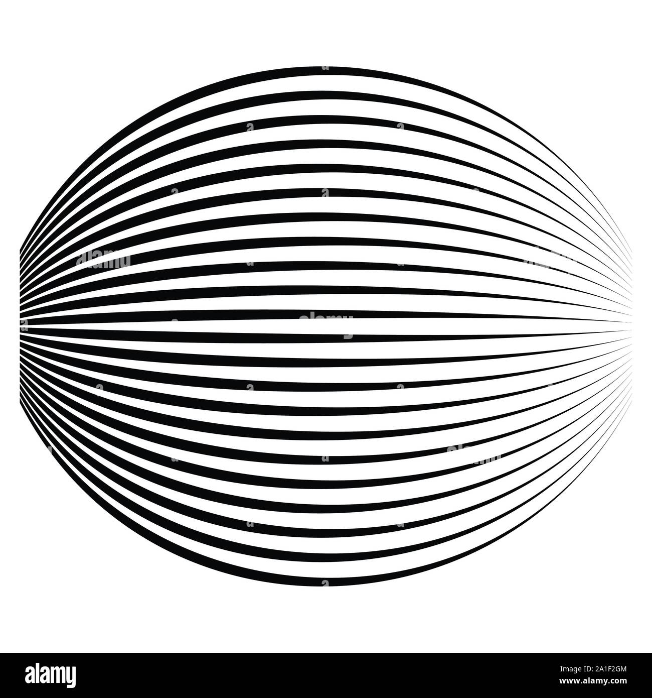Spherical, globe circular distort effect pattern. Curved bulge ...