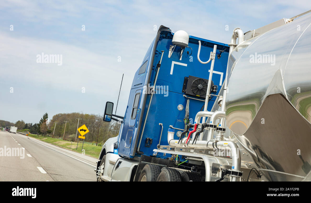 Oil truck on road side view hi-res stock photography and images - Alamy