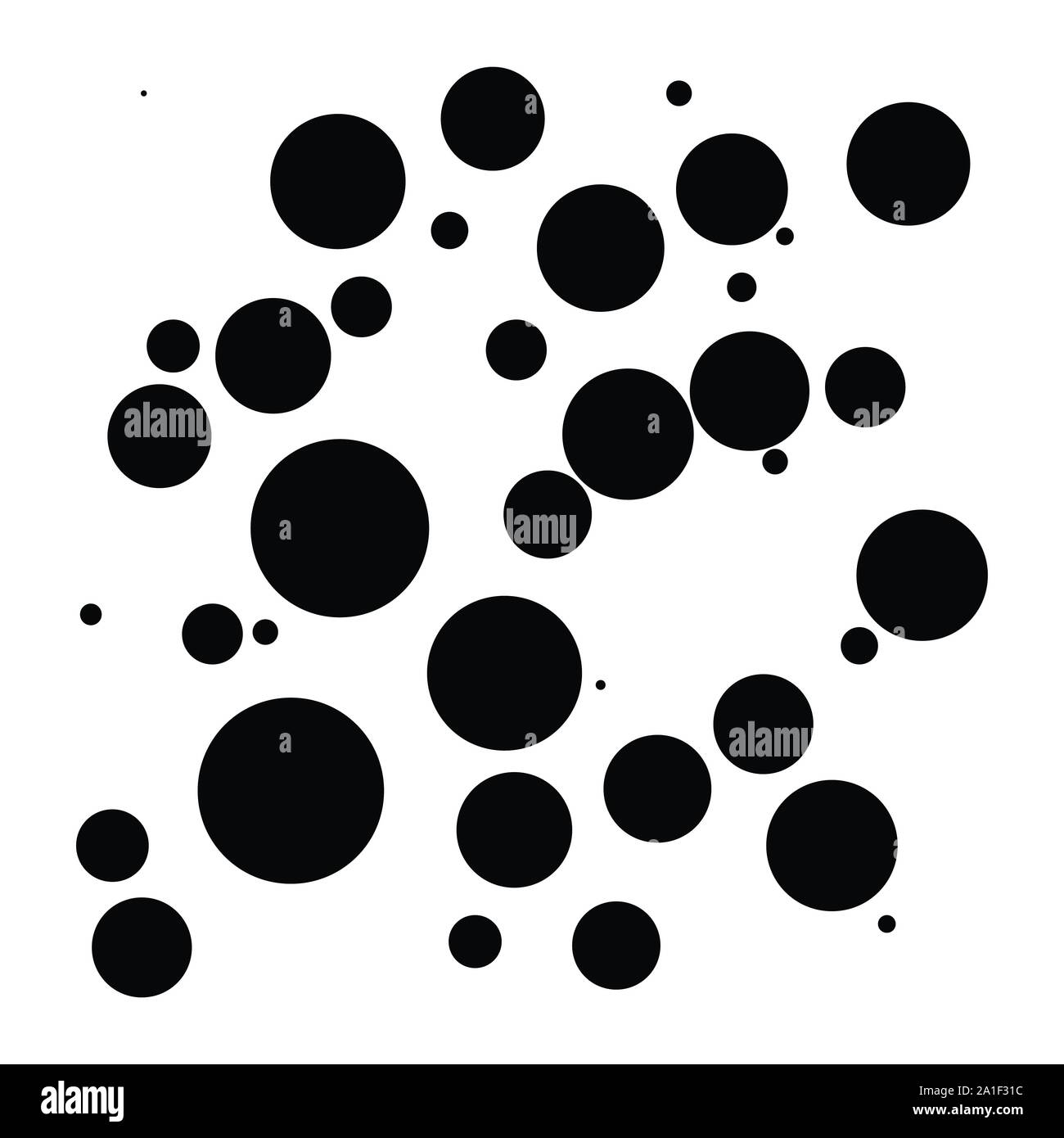 Random dots, circles pattern. Pontillist / screntone / half-tone ...