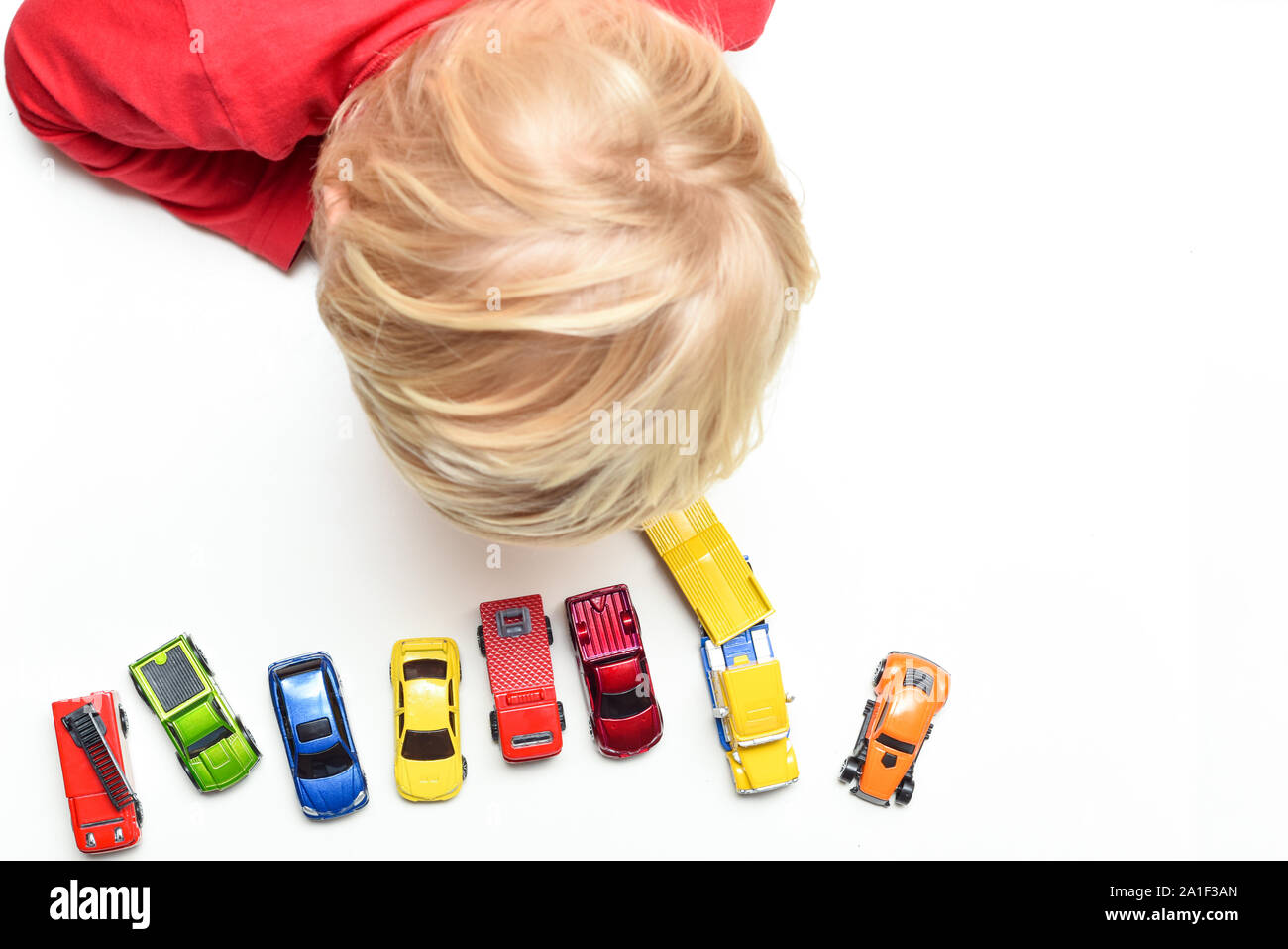 Kid view from above hi-res stock photography and images - Alamy