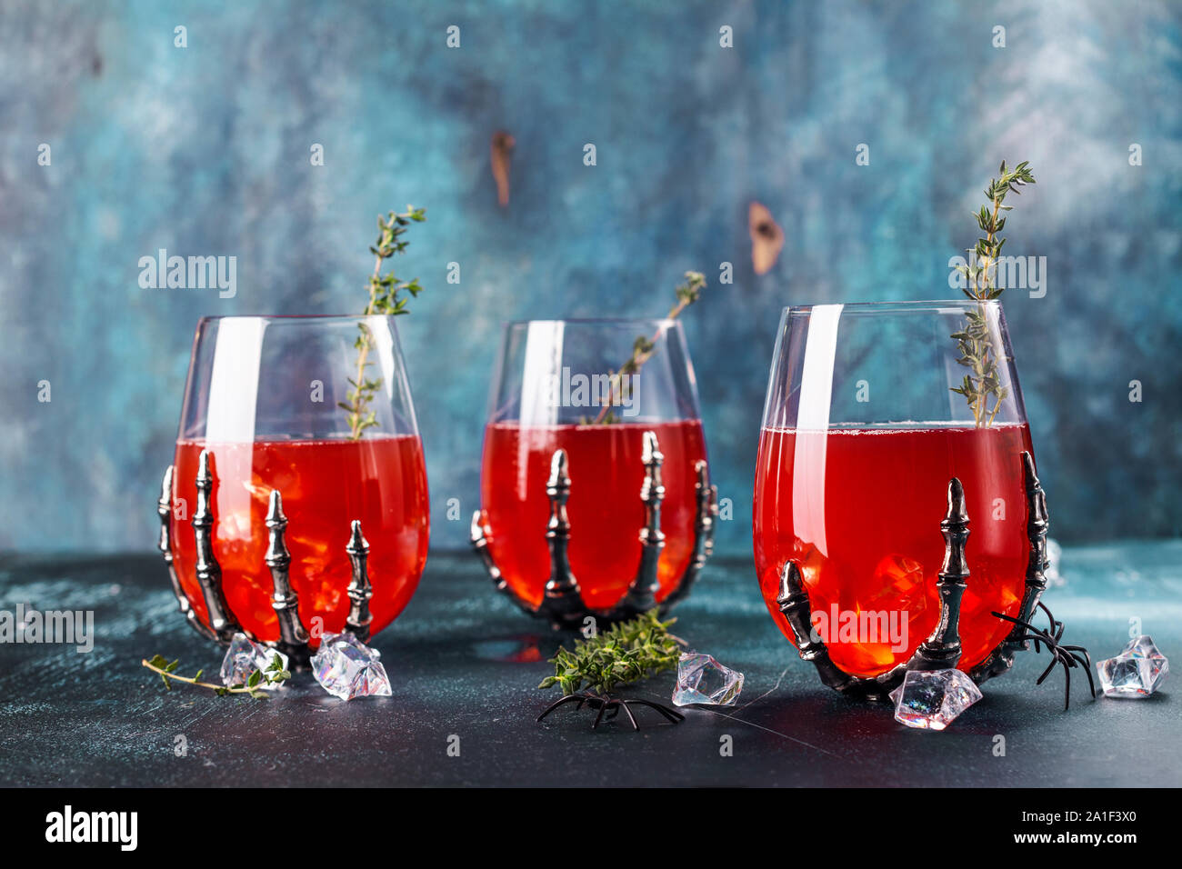 Bloody Halloween party cocktail Stock Photo - Alamy