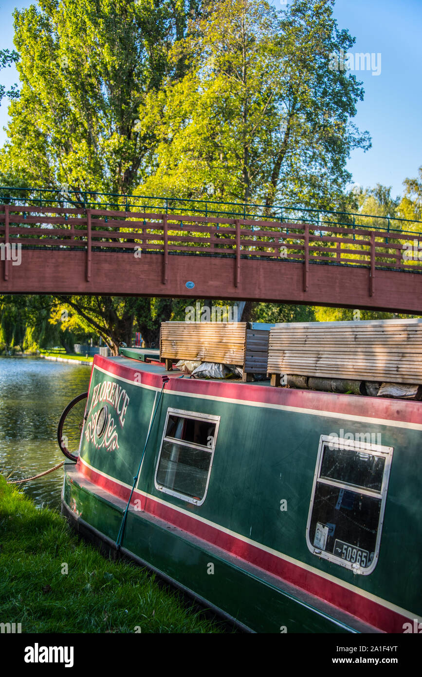 Front of Narrowboat - Berkhamsted Stock Photo - Alamy