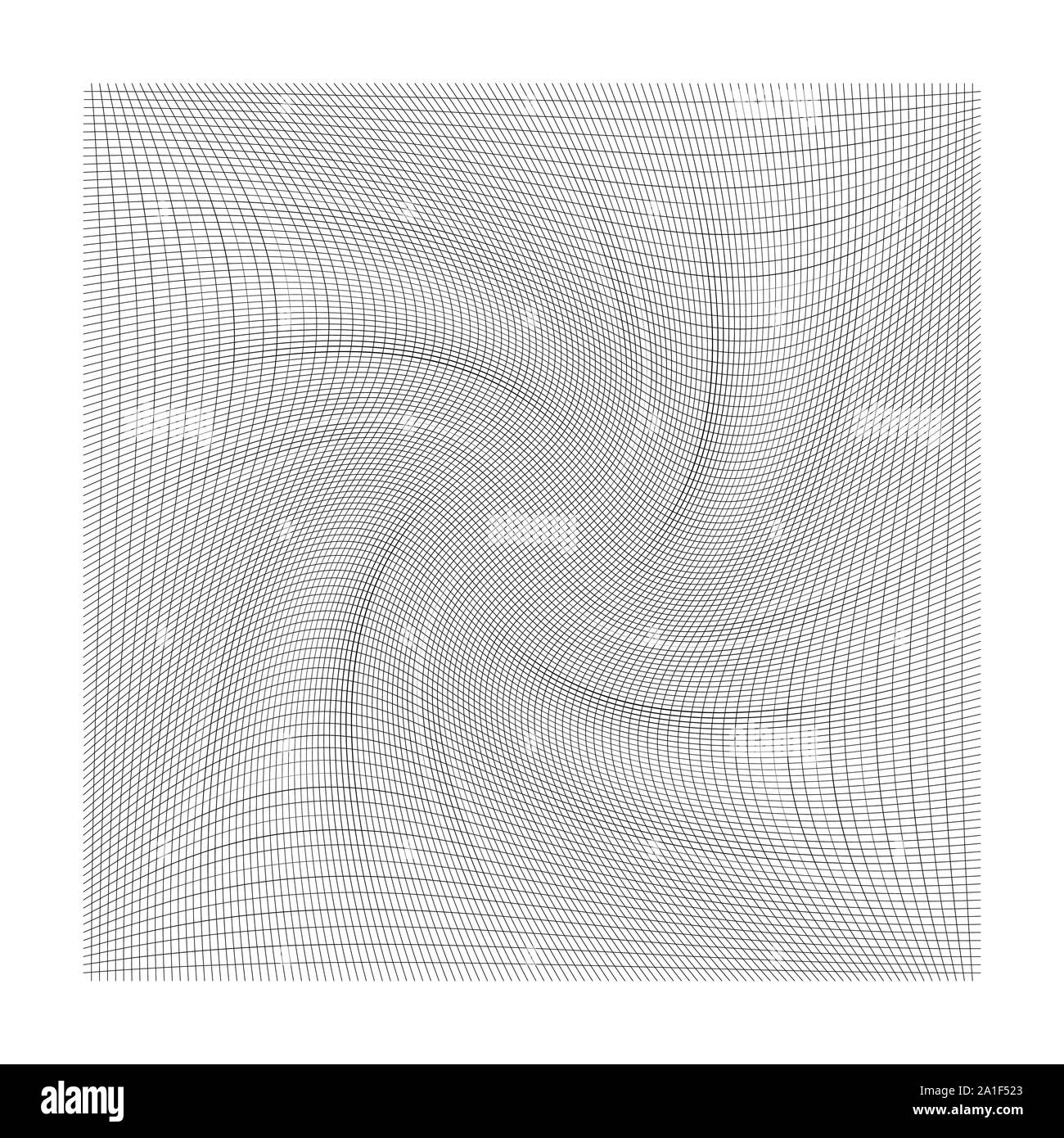 Intersecting lines mesh, grid with spirally, rotation, swirl, twirl effect Stock Vector Image ...