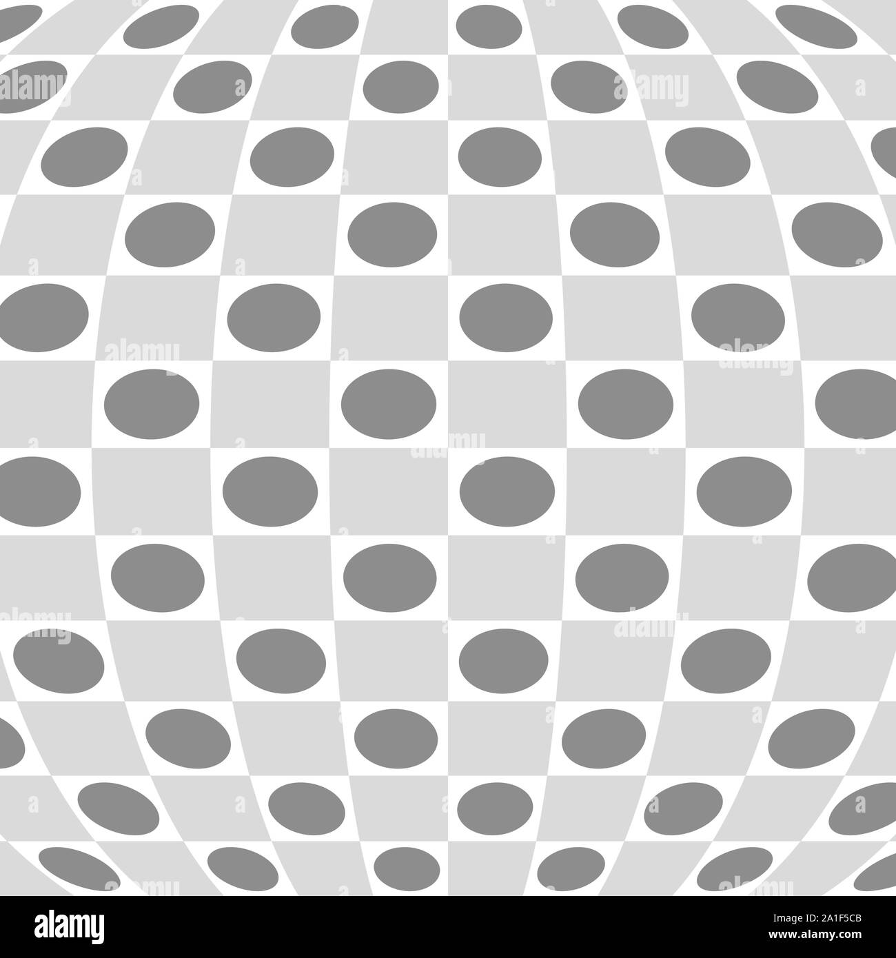 Spherical, globe circular distort effect pattern. Curved bulge ...