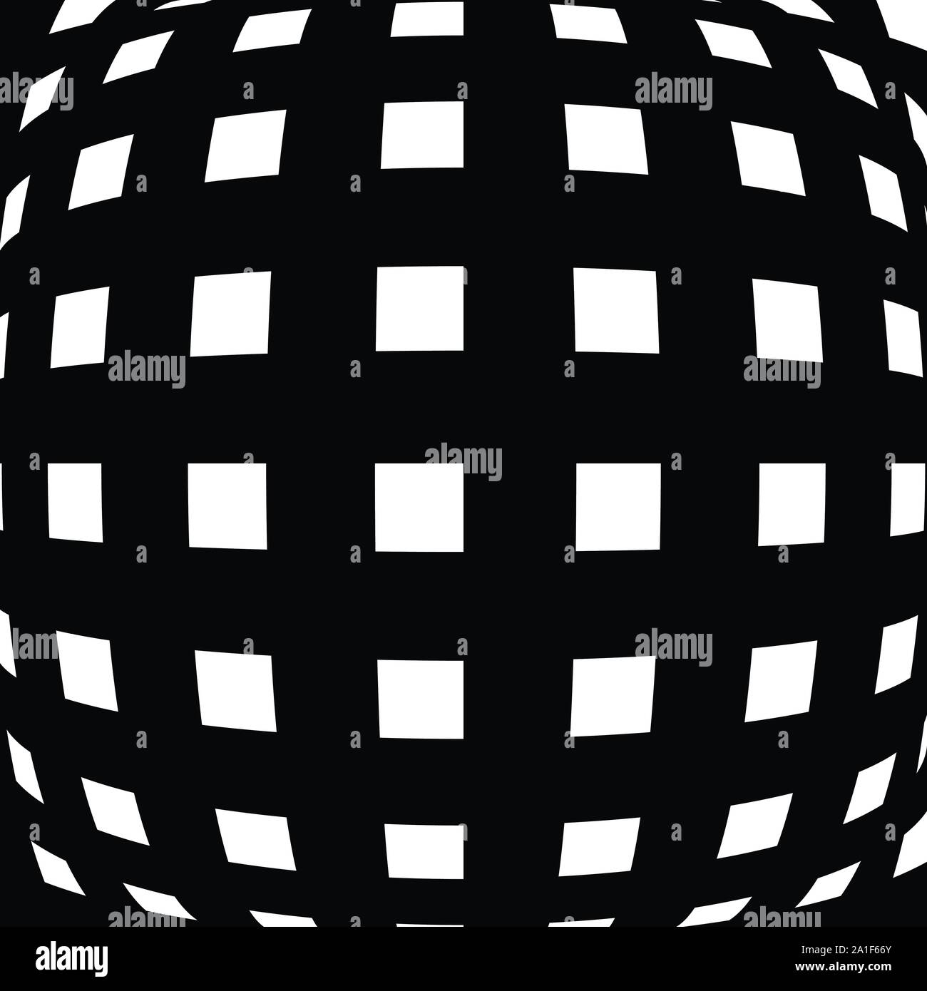 Spherical, globe circular distort effect pattern. Curved bulge ...