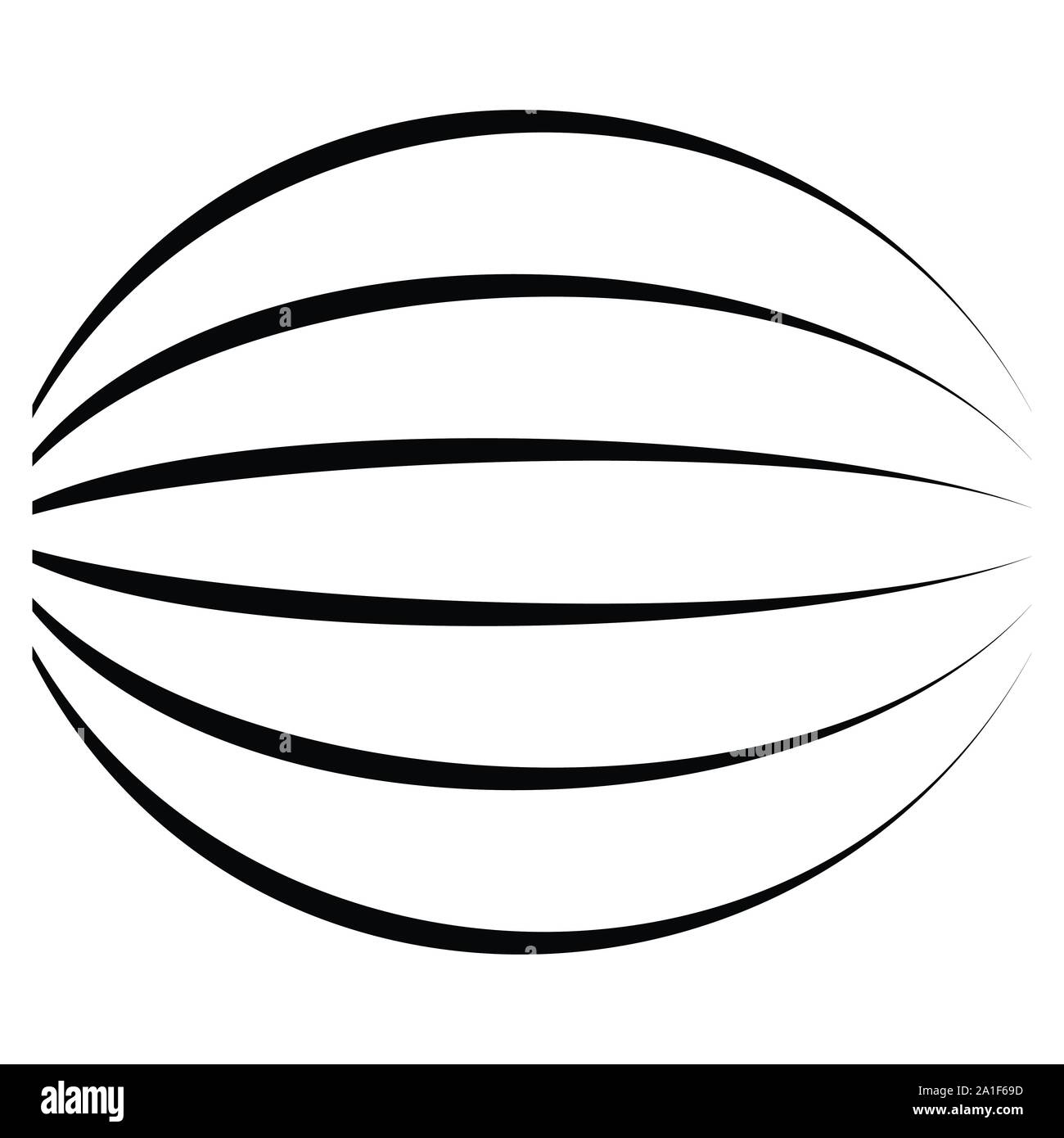 Spherical, globe circular distort effect pattern. Curved bulge ...