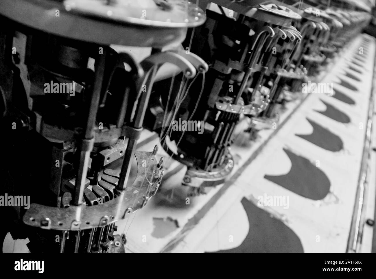 Industrial embroidery machine.For create patterns on textiles Stock ...