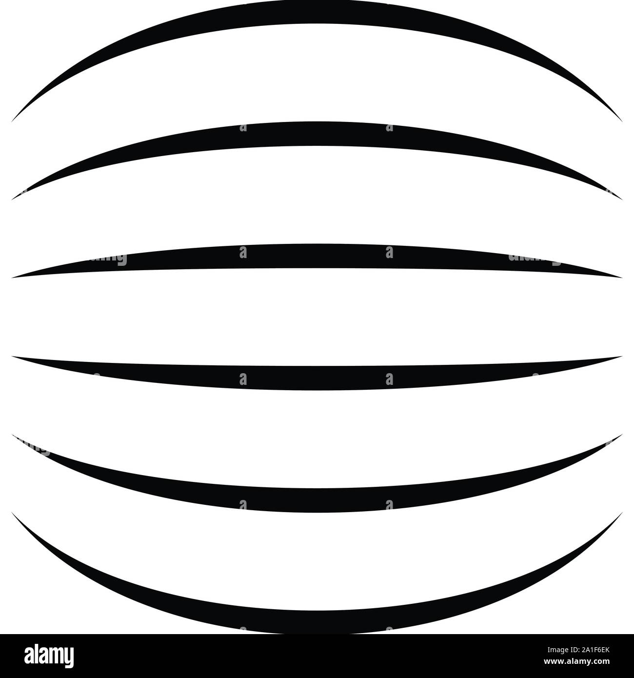 Spherical, globe circular distort effect pattern. Curved bulge ...