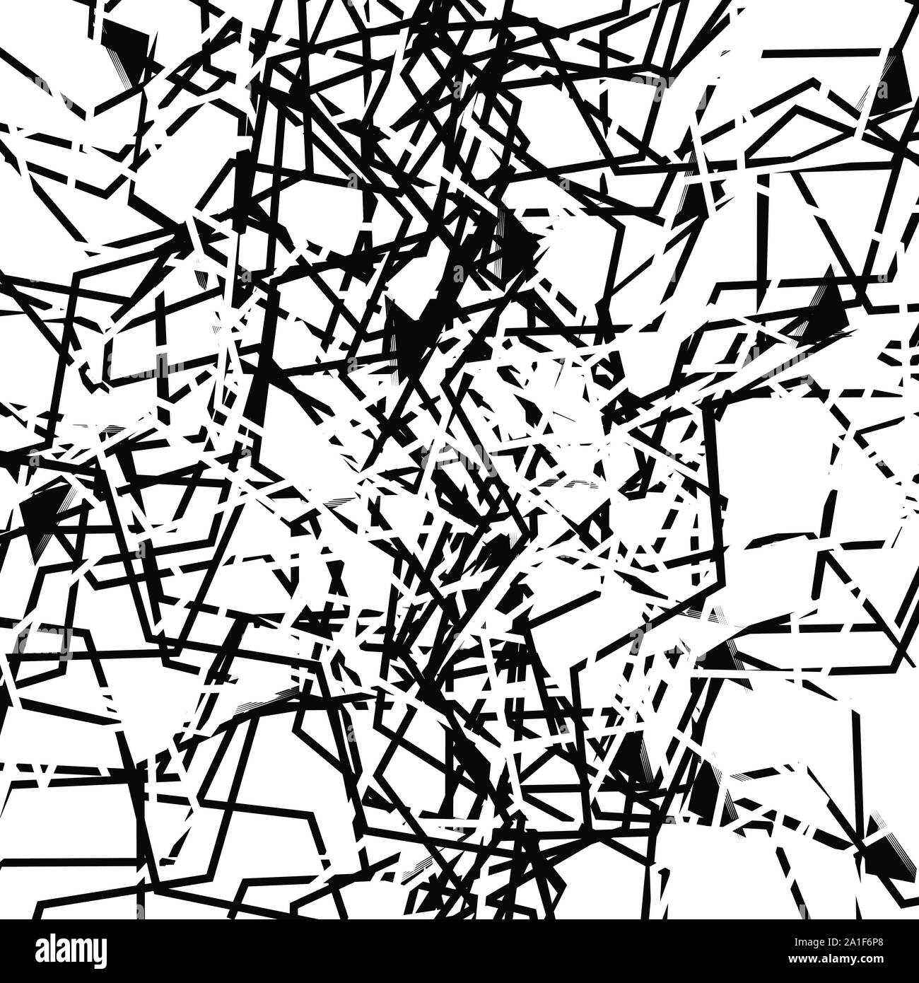 Abstract art with deformation, distortion effect on random lines ...