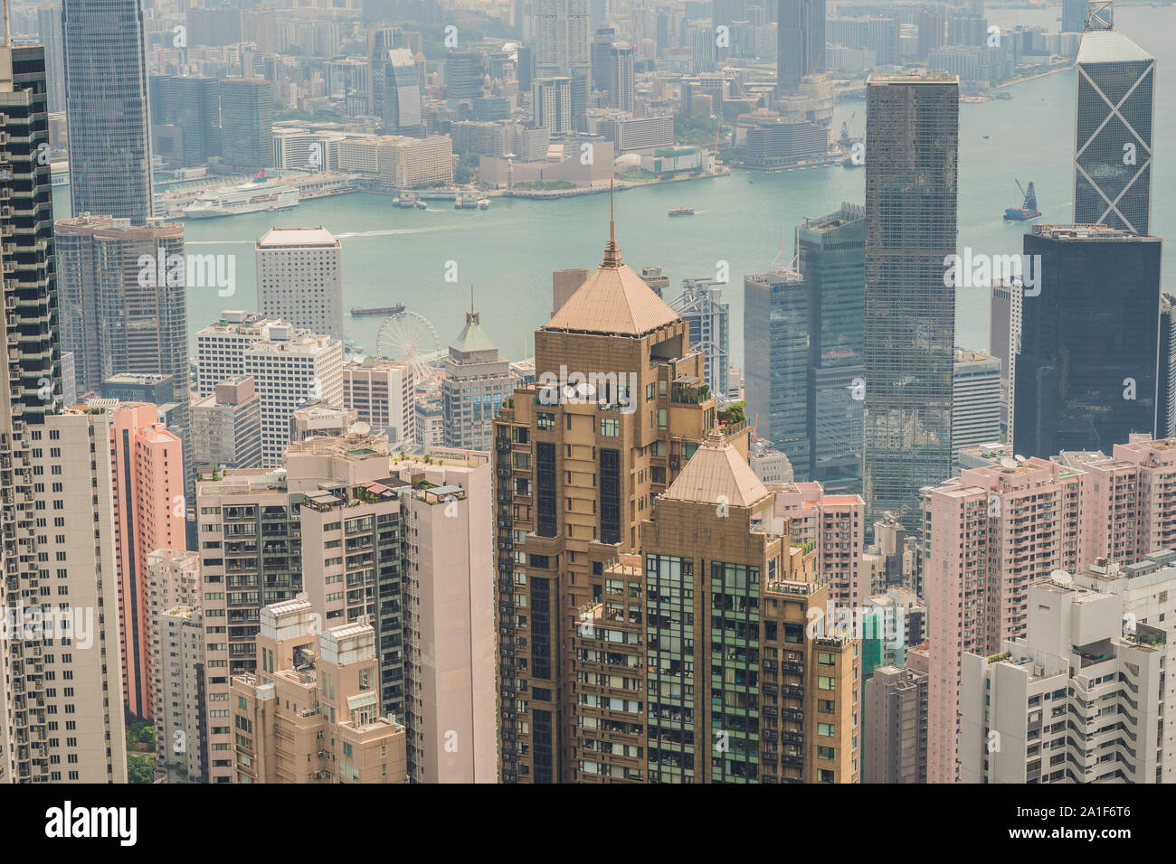 Hong Kong skyline. View from Victoria Peak Stock Photo - Alamy