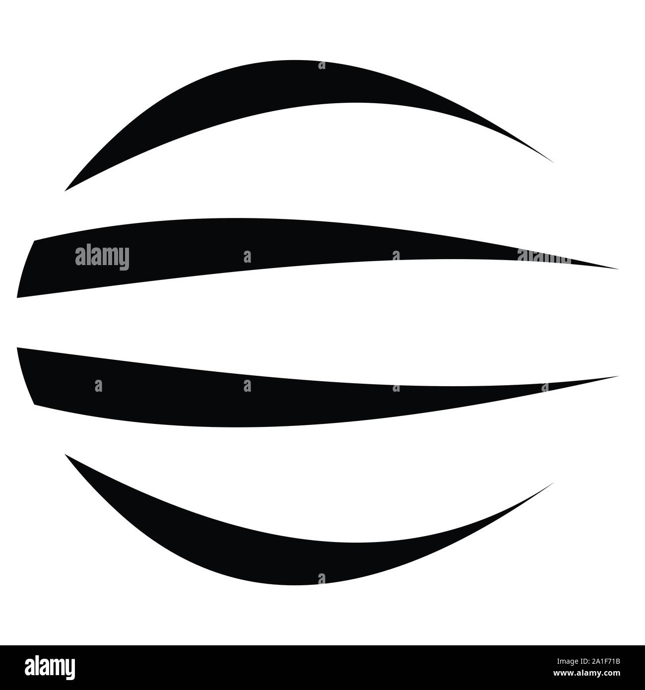 Spherical, globe circular distort effect pattern. Curved bulge ...