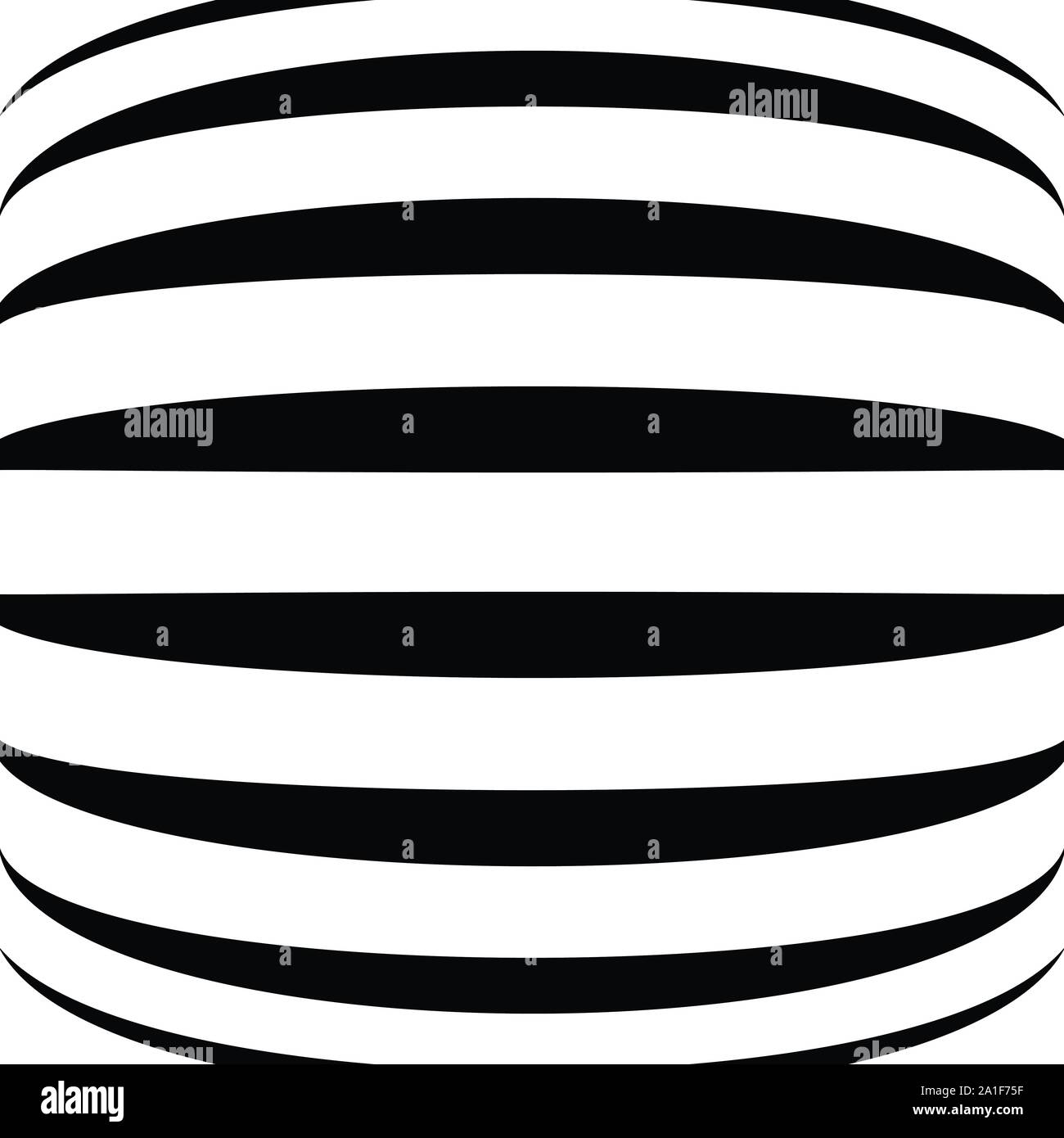 Spherical, globe circular distort effect pattern. Curved bulge ...