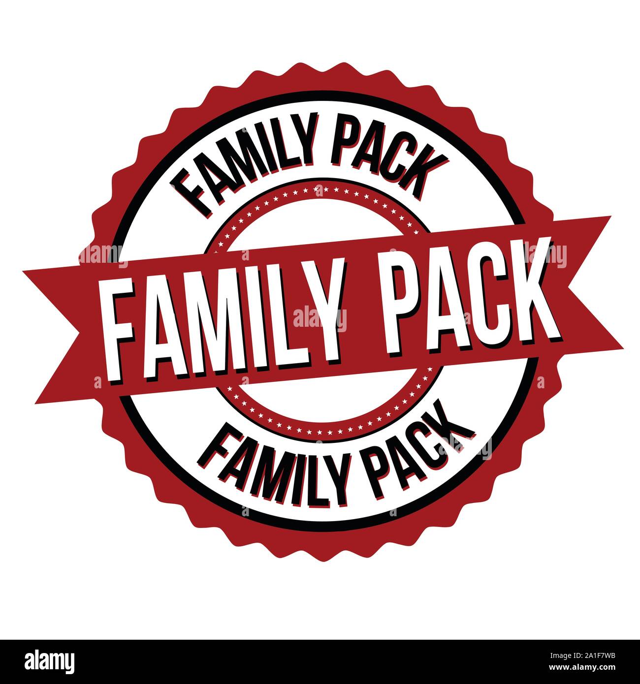 Family business label sticker Stock Vector Images - Alamy