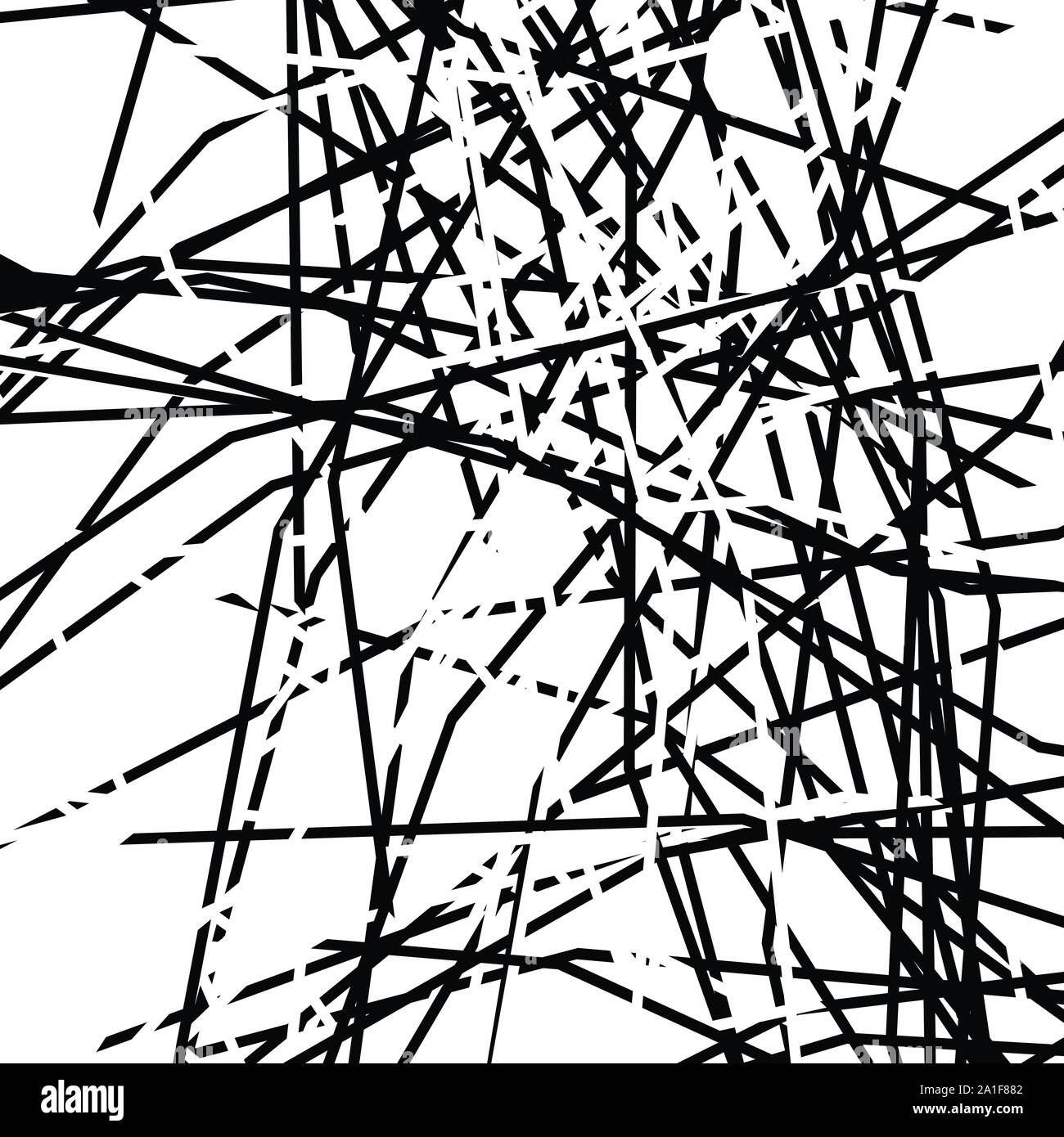 Abstract art with deformation, distortion effect on random lines ...