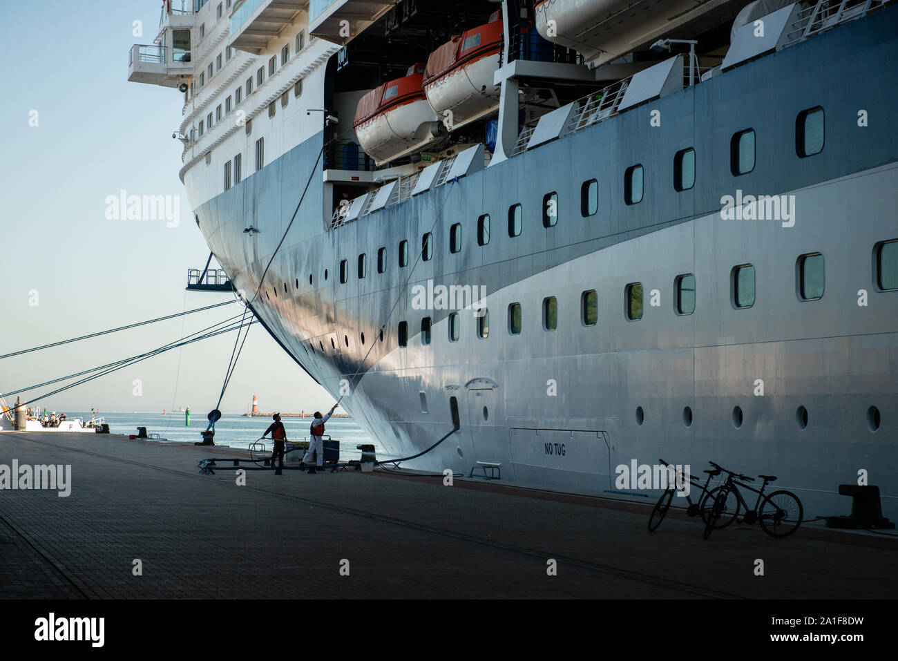 Cruise ship cleaning Stock Photo - Alamy