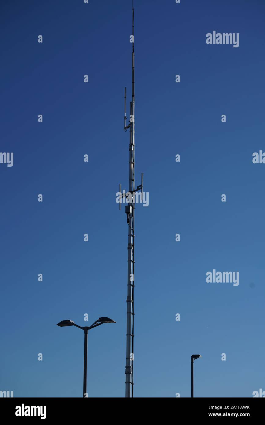 Due to a lightning rod which is mandatory at most buildings in Germany ...