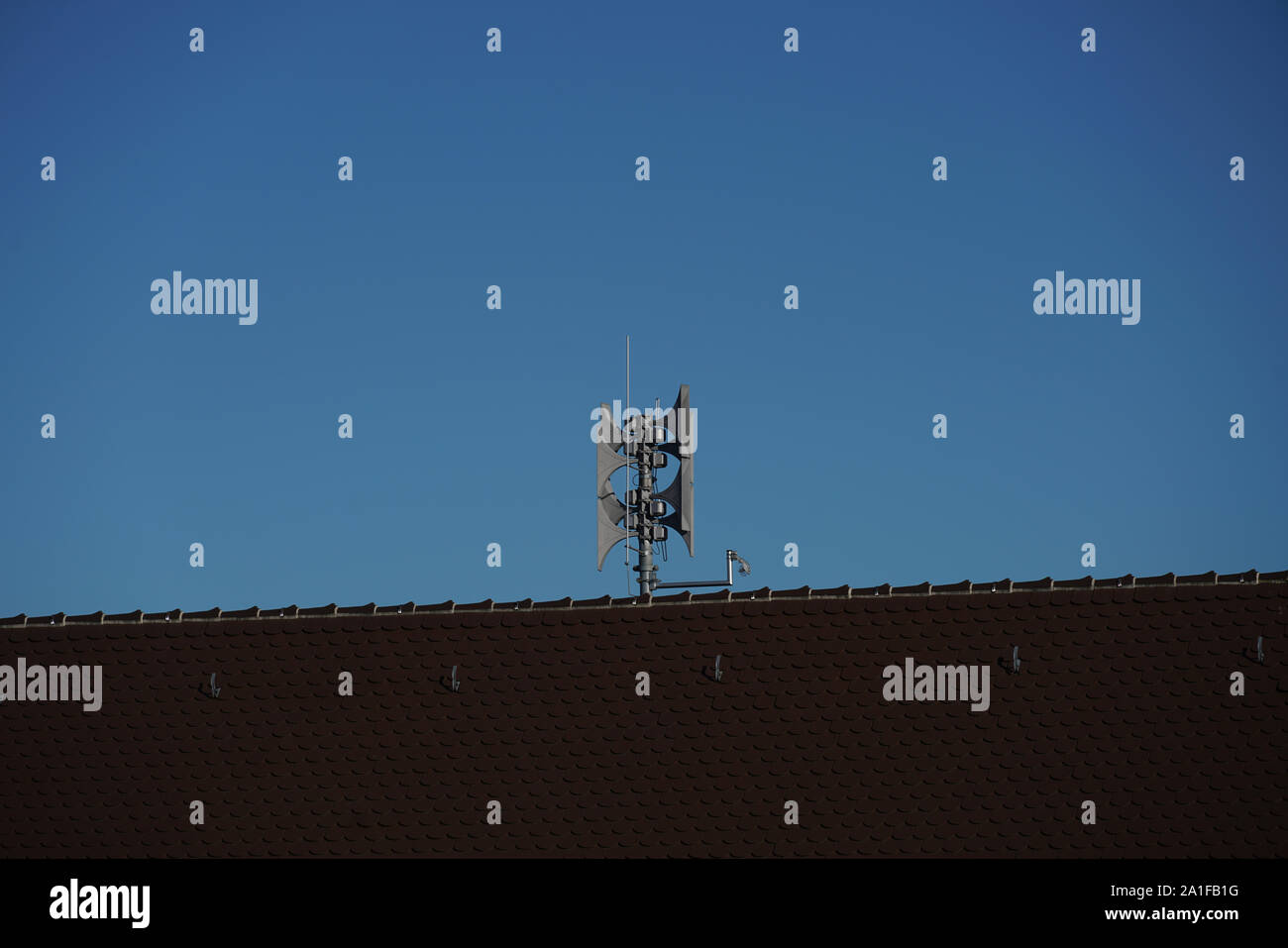 Due to a lightning rod which is mandatory at most buildings in Germany ...