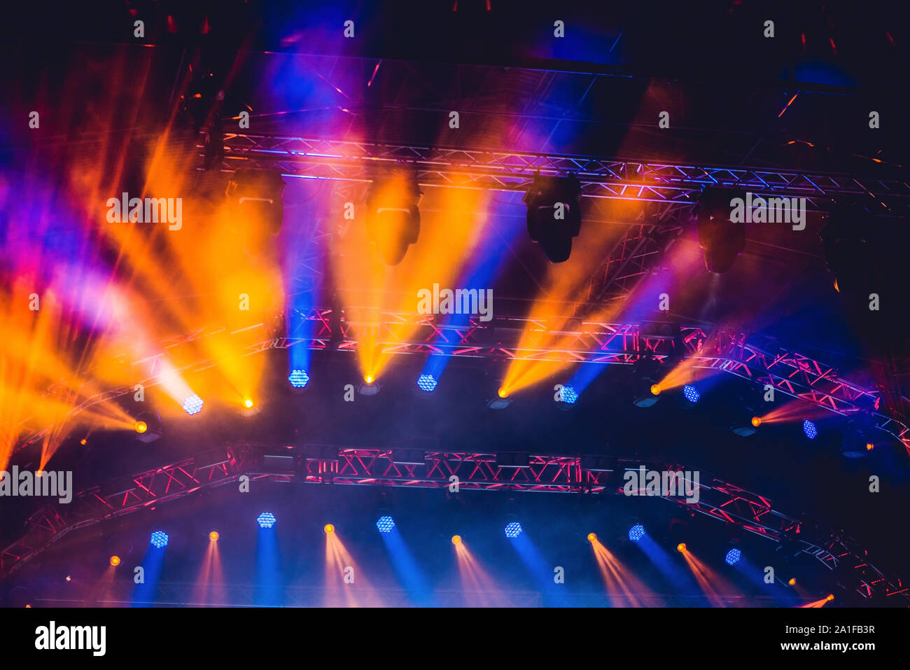 concert lighting background. Illumination at a rock concert Stock Photo ...