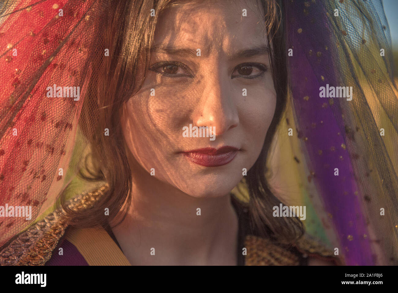 Devotee at the Valley of the Dawn, midwest Brazil Stock Photo - Alamy