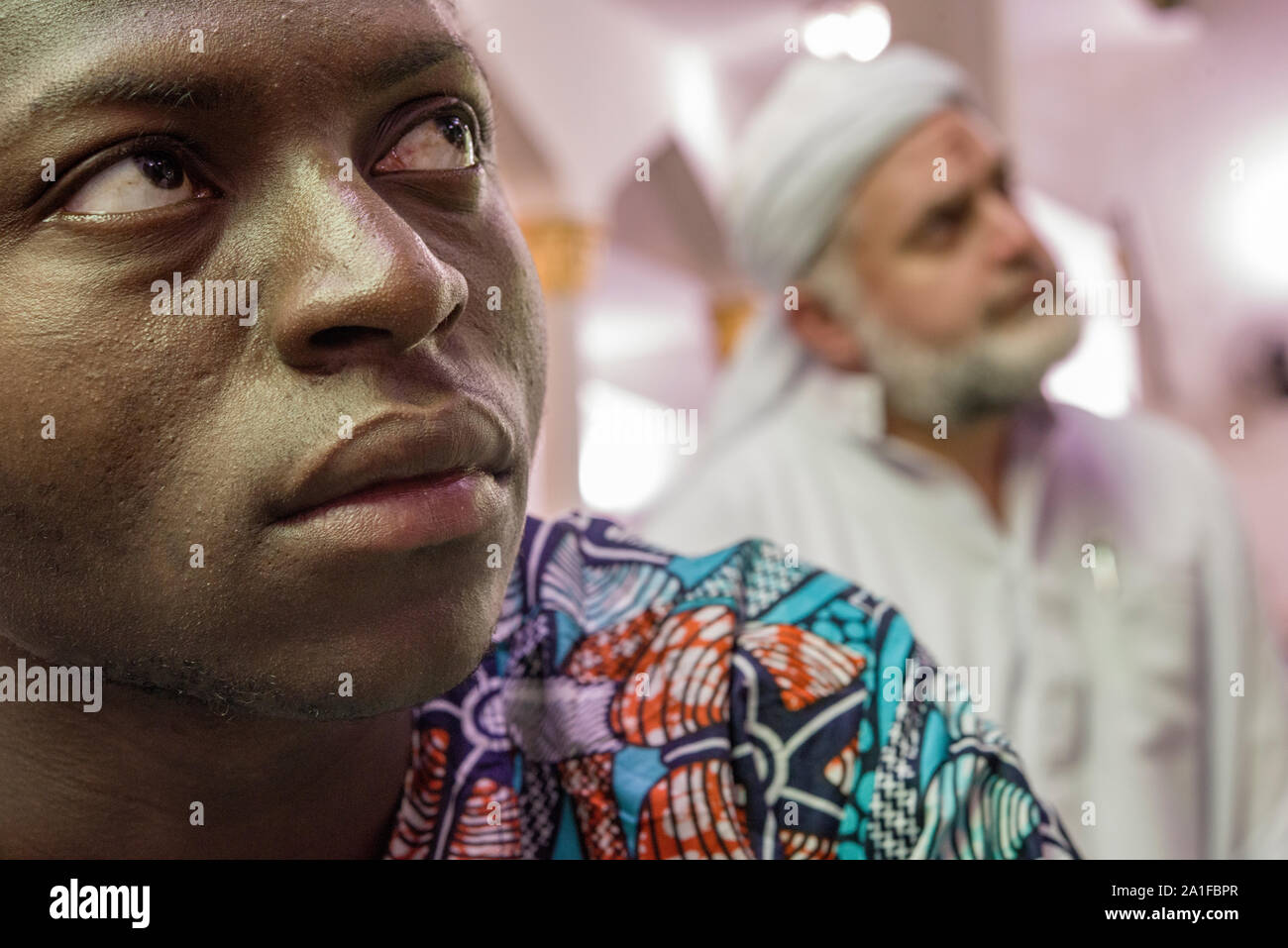 African muslim in Brazilian mosque Stock Photo - Alamy