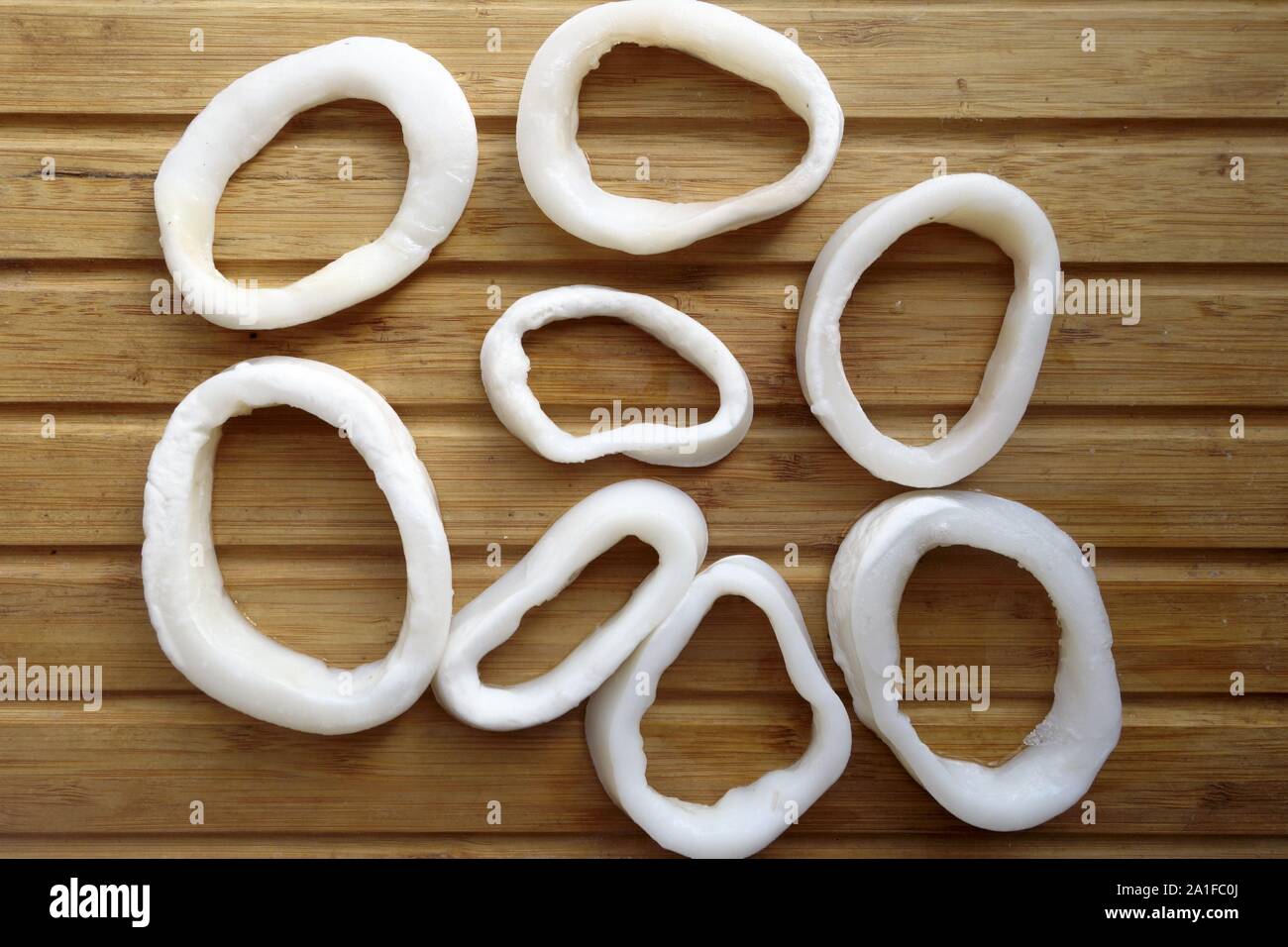 Uncooked calamari rings hi-res stock photography and images - Alamy