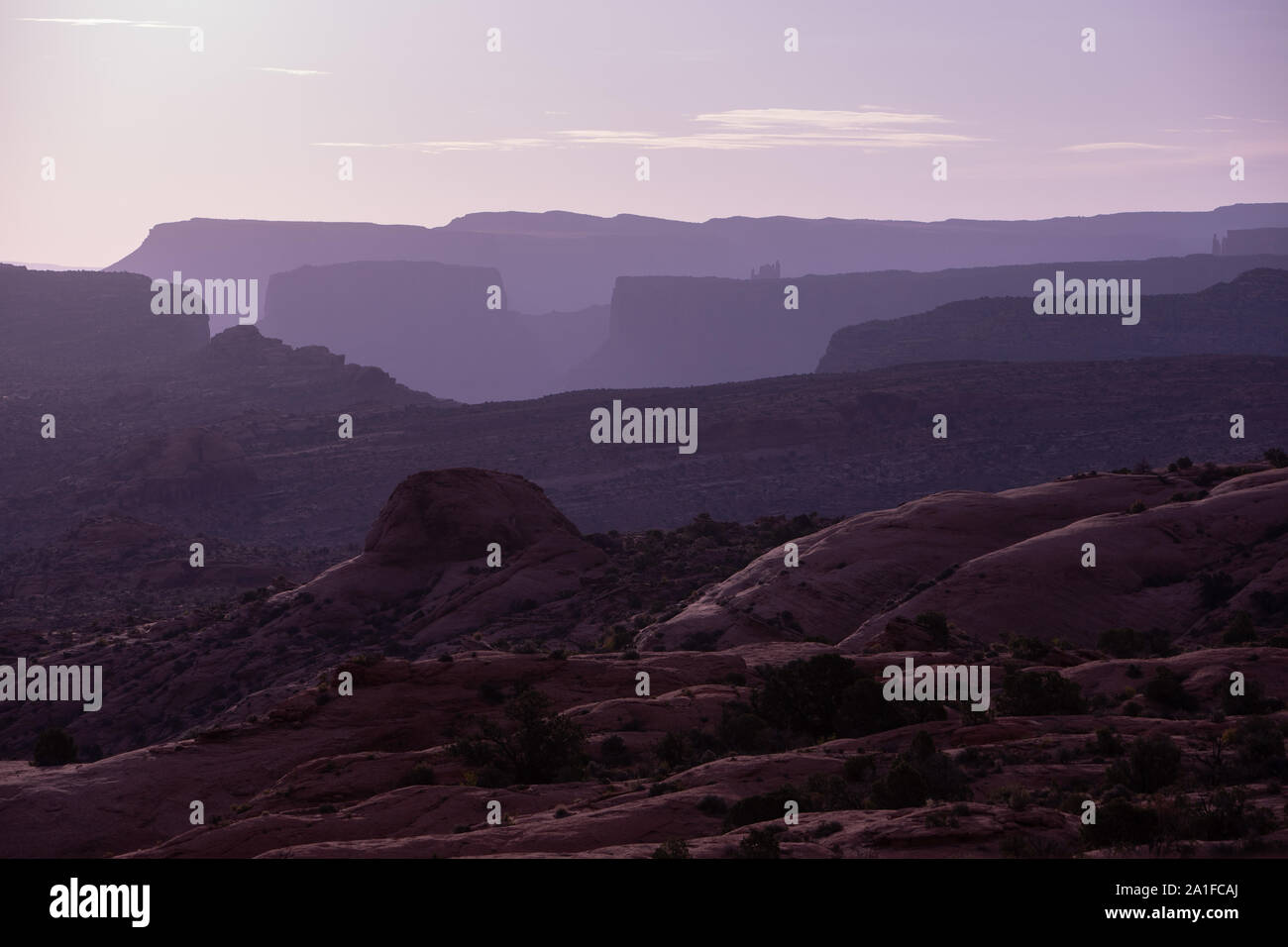 Landscape of Utah's Canyons and Mesas in Arches National Park Stock ...